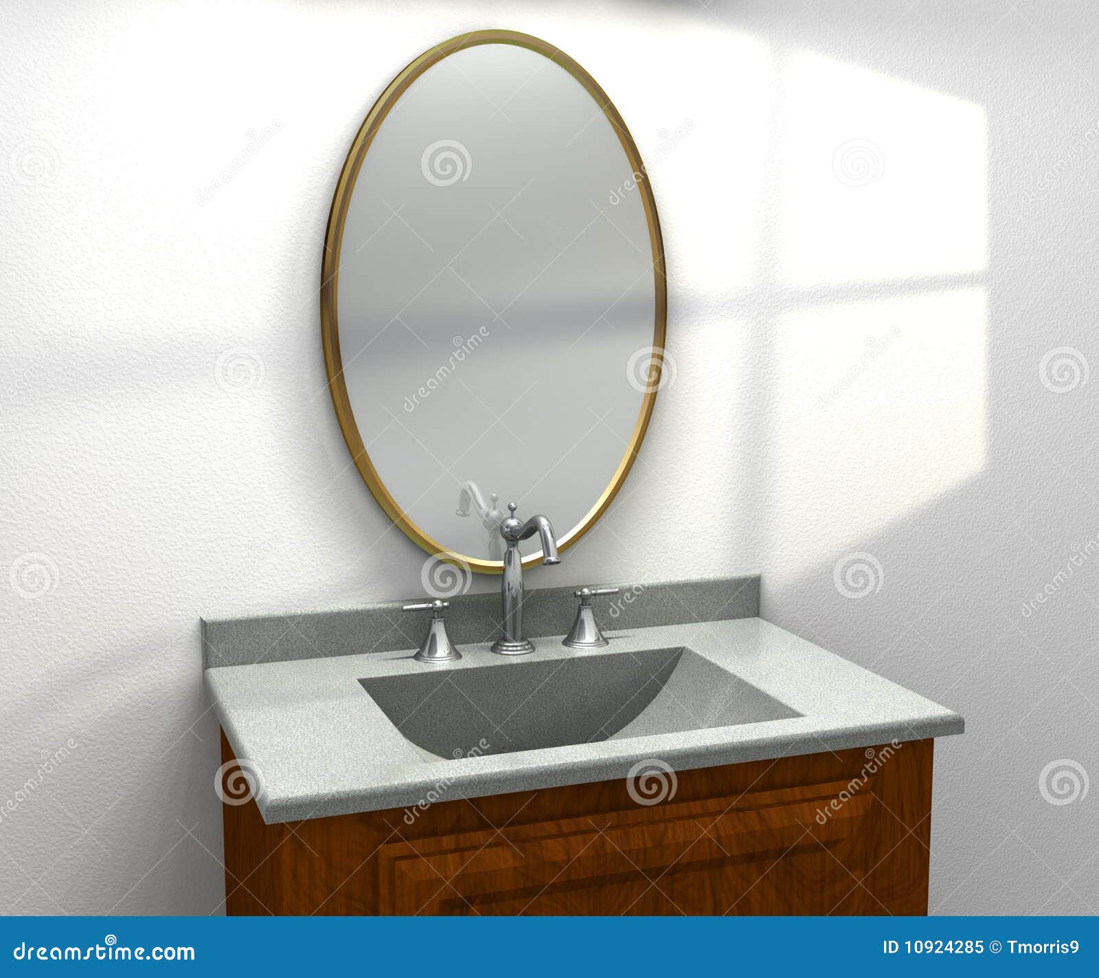 Modern Vanity Sink stock illustration. Illustration of cabinet - 10924285