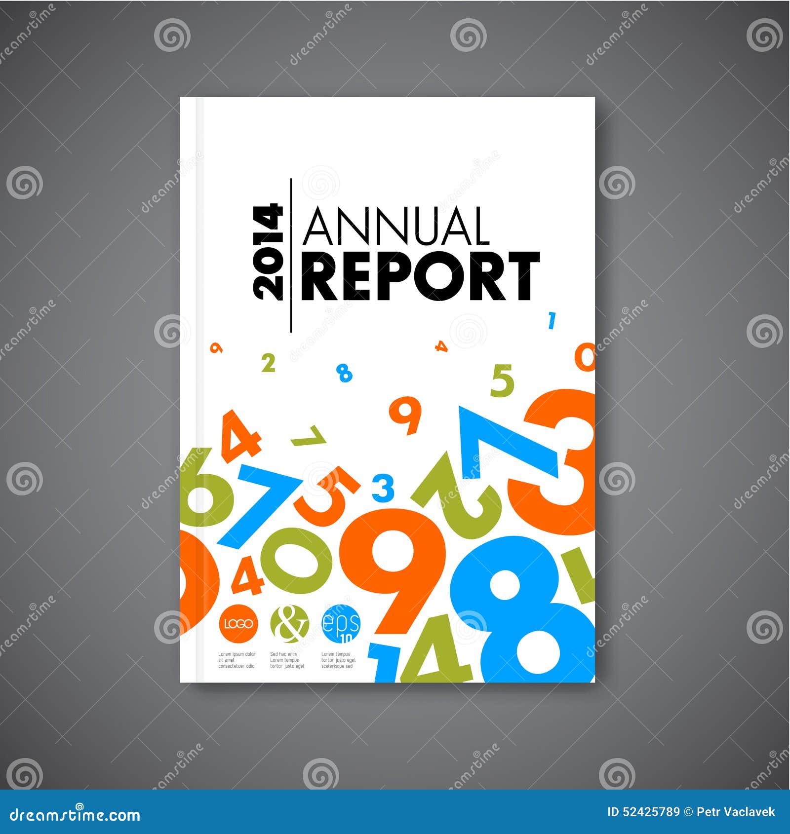Modern Vector Abstract Annual Report Design Template Stock Vector ...