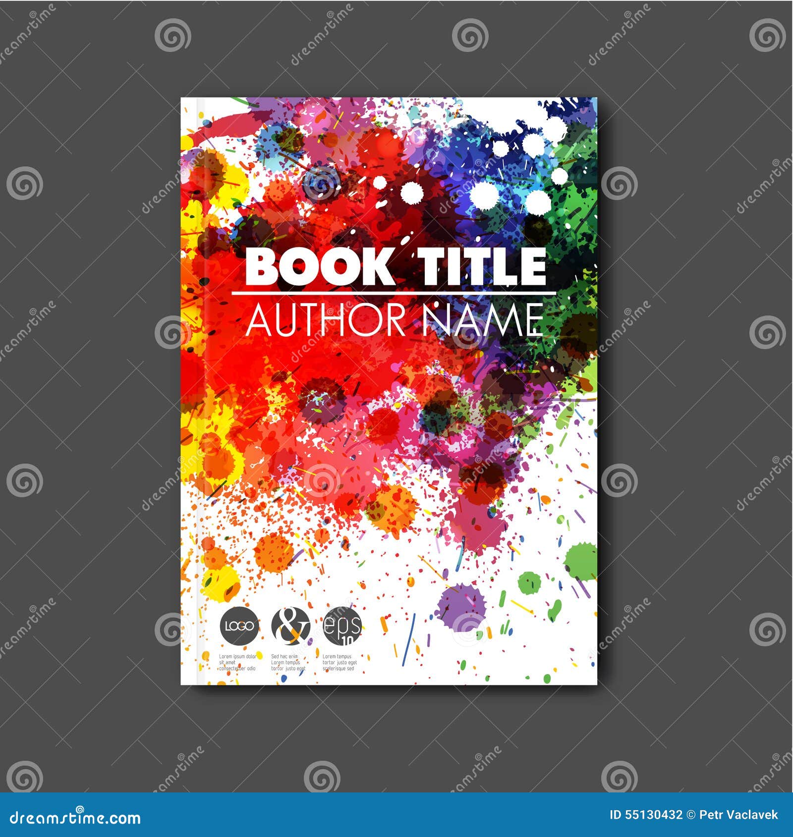 Modern Vector Abstract Book Cover Template Stock Illustration ...