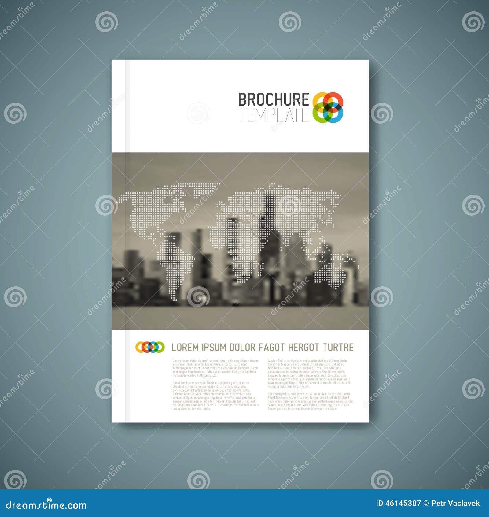 Modern Vector Abstract Brochure Report Design Template Stock Vector ...