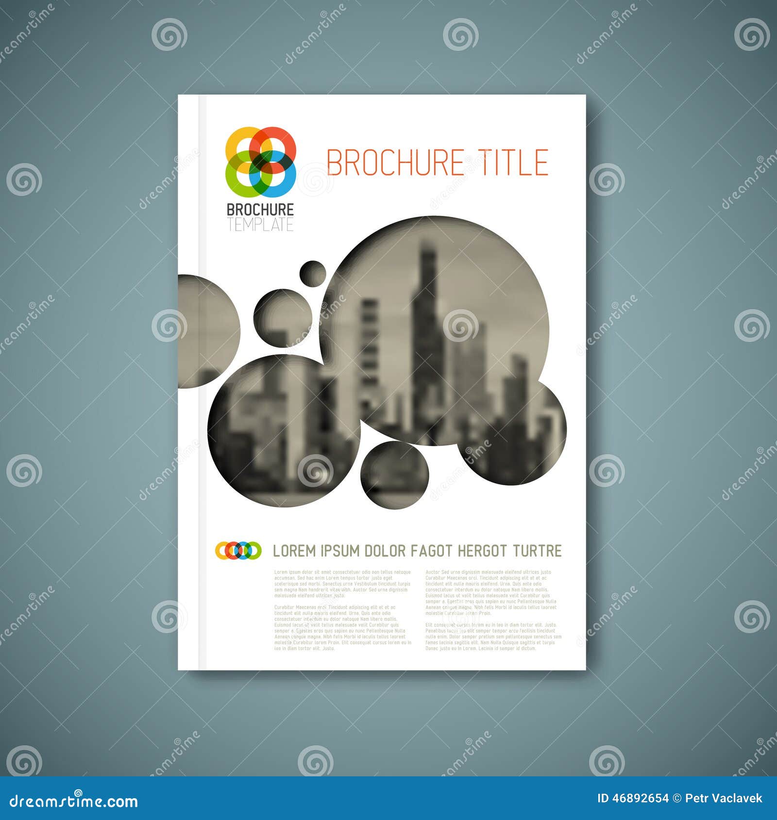 Modern Vector Abstract Brochure Report Design Template Stock Vector ...