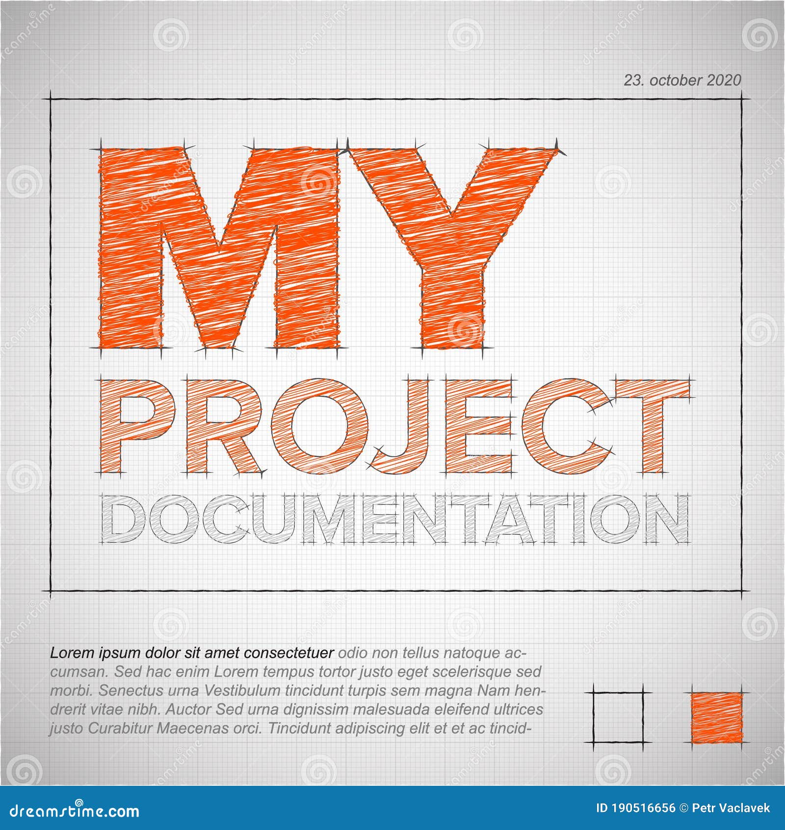 Modern Vector Abstract Cover Template for Construction Project Stock ...