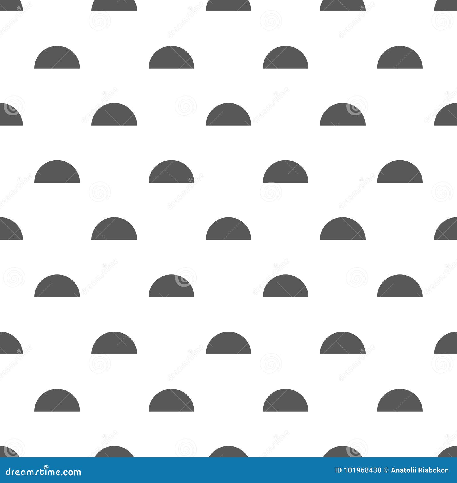 Modern Vector Abstract Seamless Geometric Pattern with Semicircles Stock Vector - Illustration ...