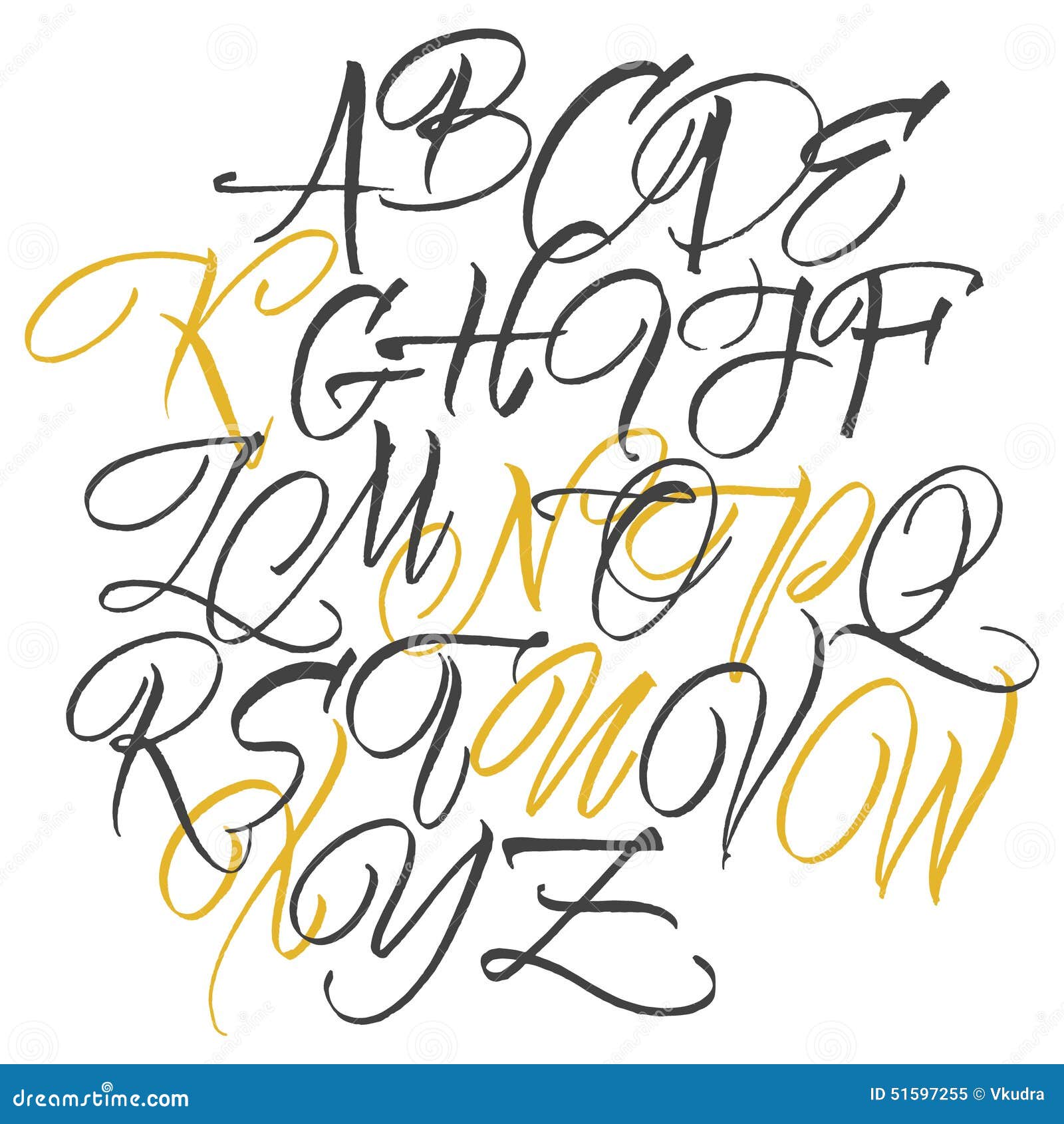 Modern Vector Alphabet. stock vector. Illustration of note - 51597255