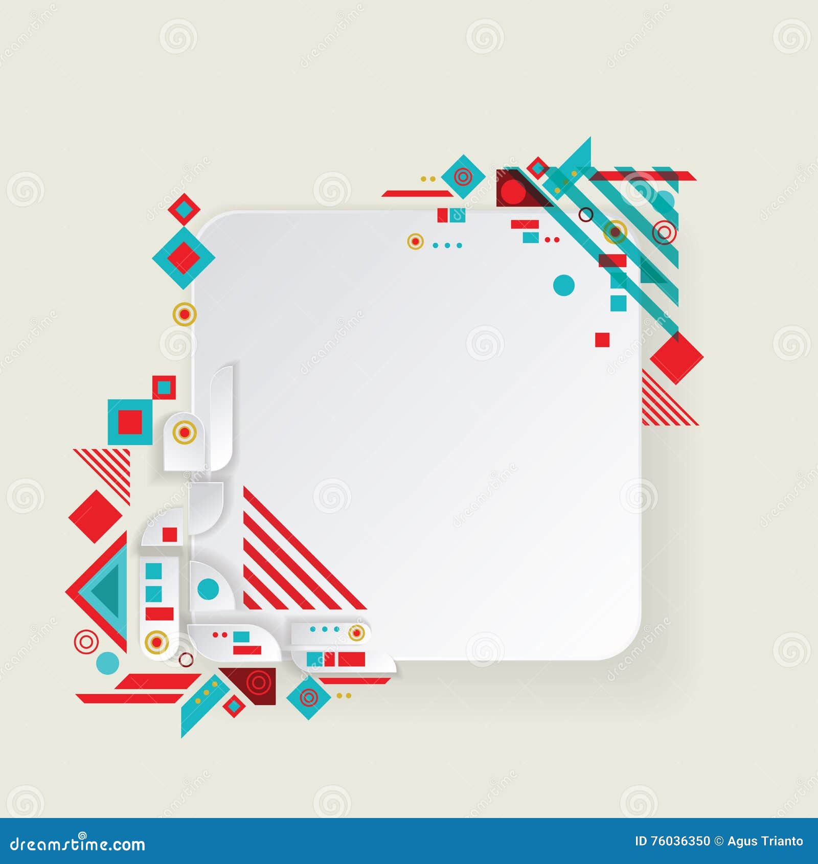 Modern Vector Aztec Frame for Material Design Stock Vector ...