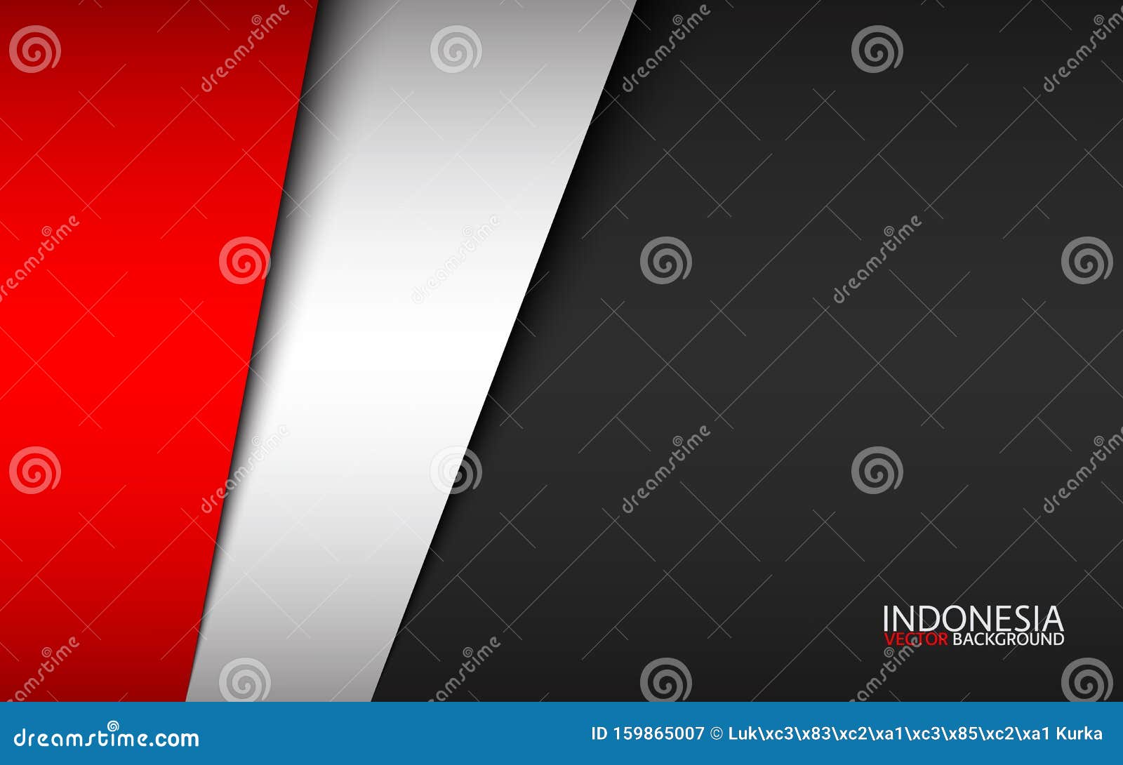 Made In Indonesia, Modern Vector Background With Indonesian Colors ...