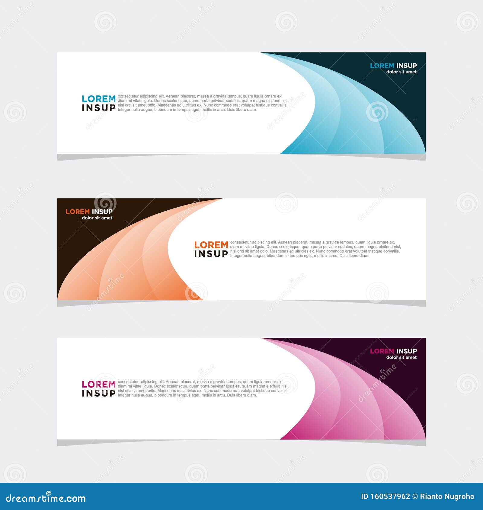 Modern Vector Banner Web Background Abstract Design Template Stock ...