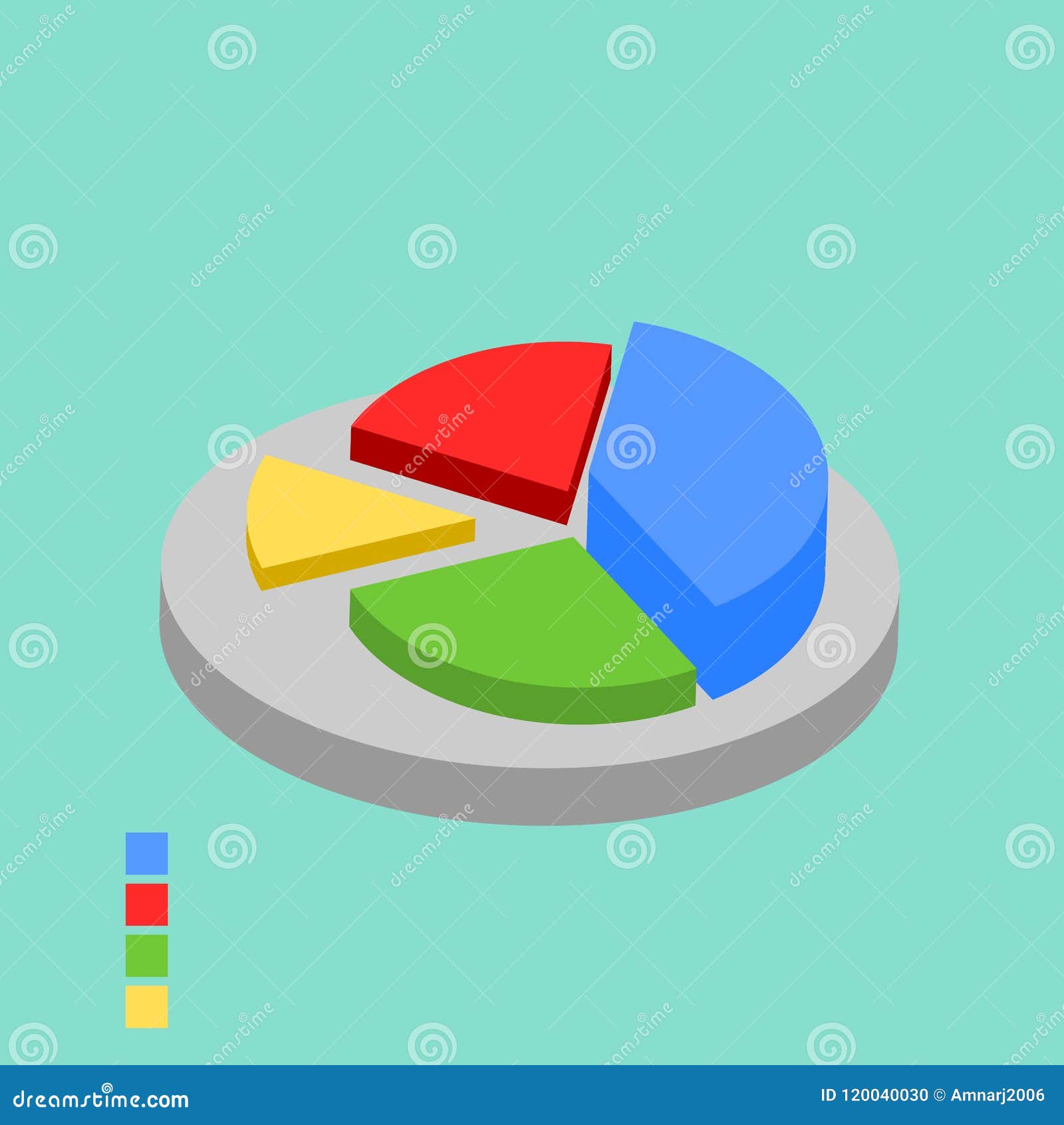 Modern Vector Business Pie Chart Infographic Stock Illustration ...