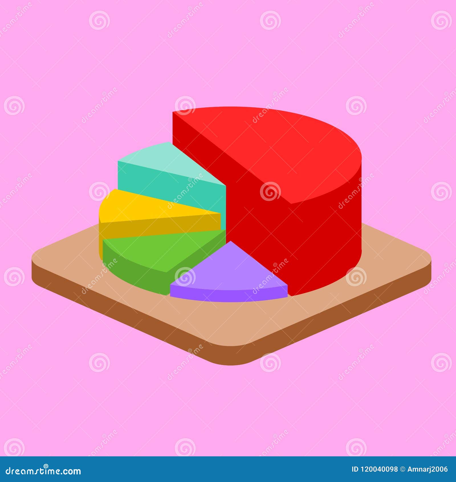 Modern Vector Business Pie Chart Infographic Stock Illustration ...