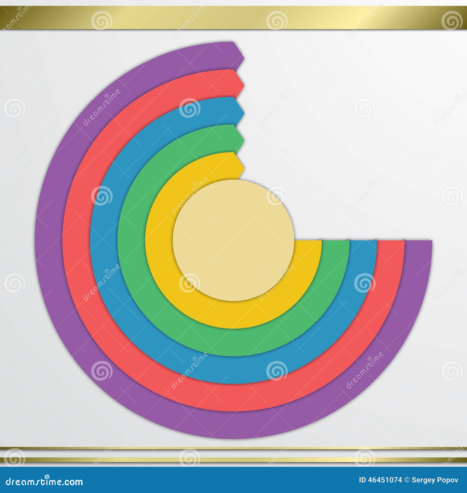 Modern Vector Circle Diagram Infographics Elements Stock Vector ...
