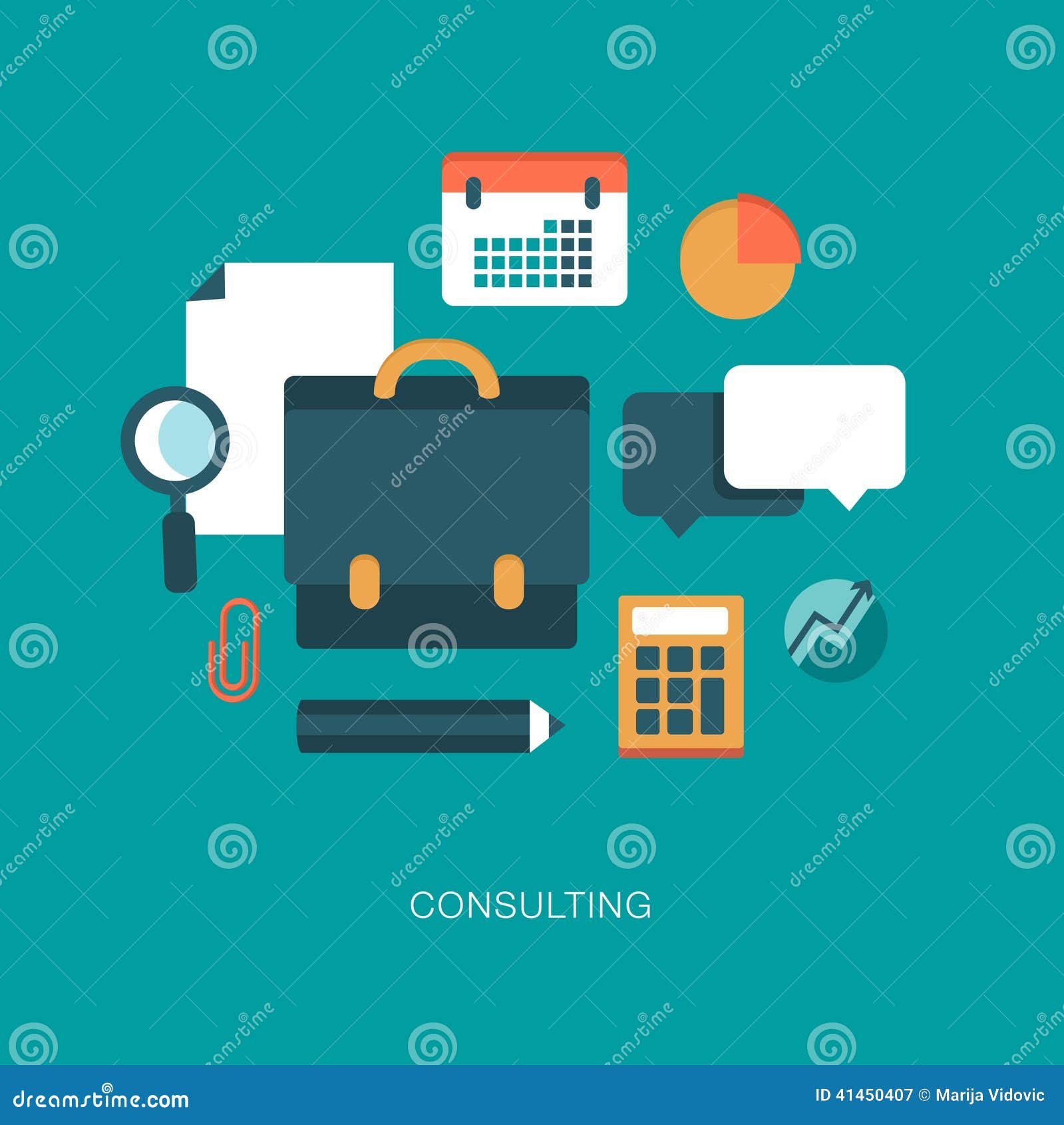 Modern Vector Consulting Concept Illustration Stock Vector ...