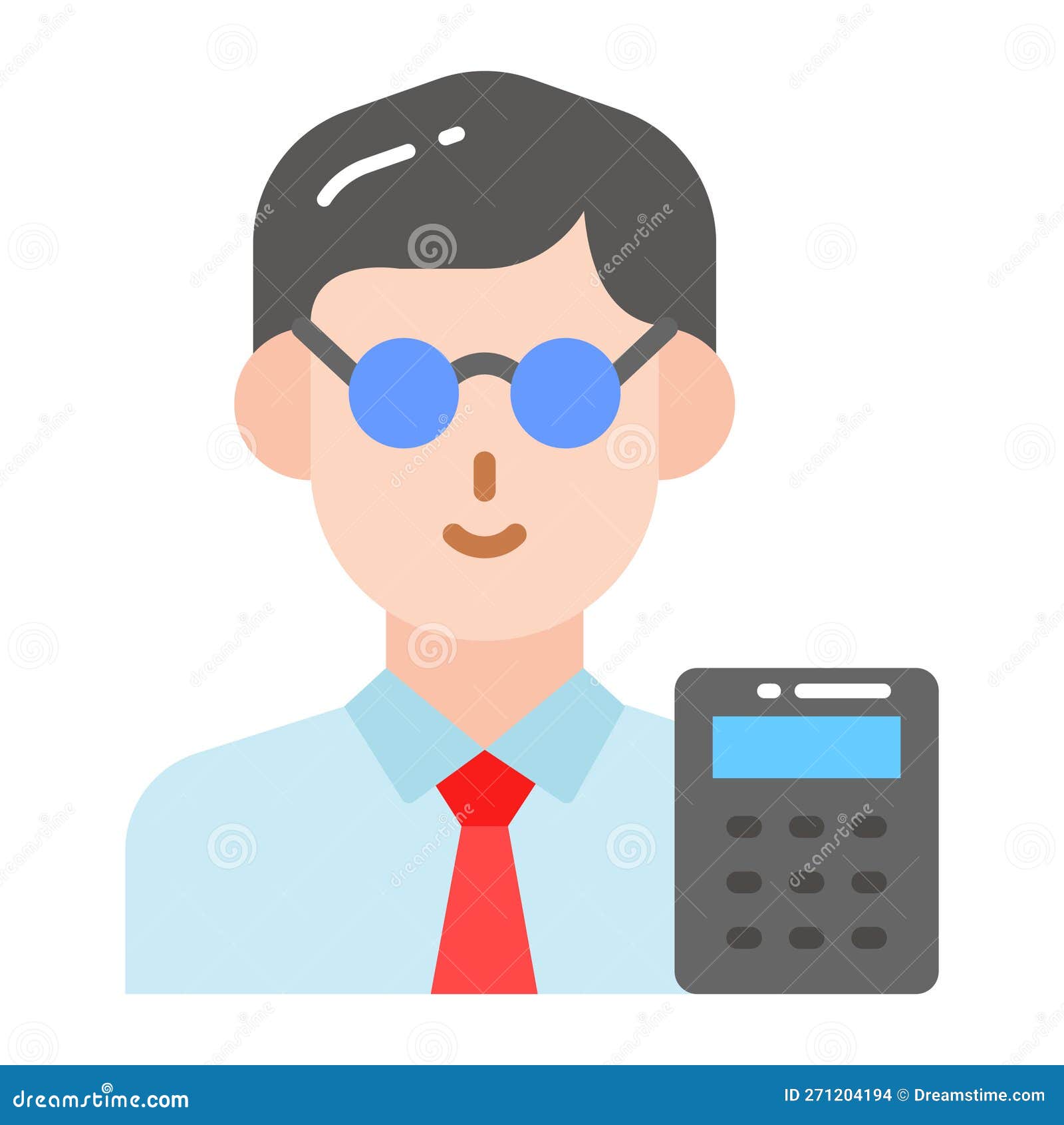 Modern Vector Design of Accountant, Professional Worker Avatar Stock ...
