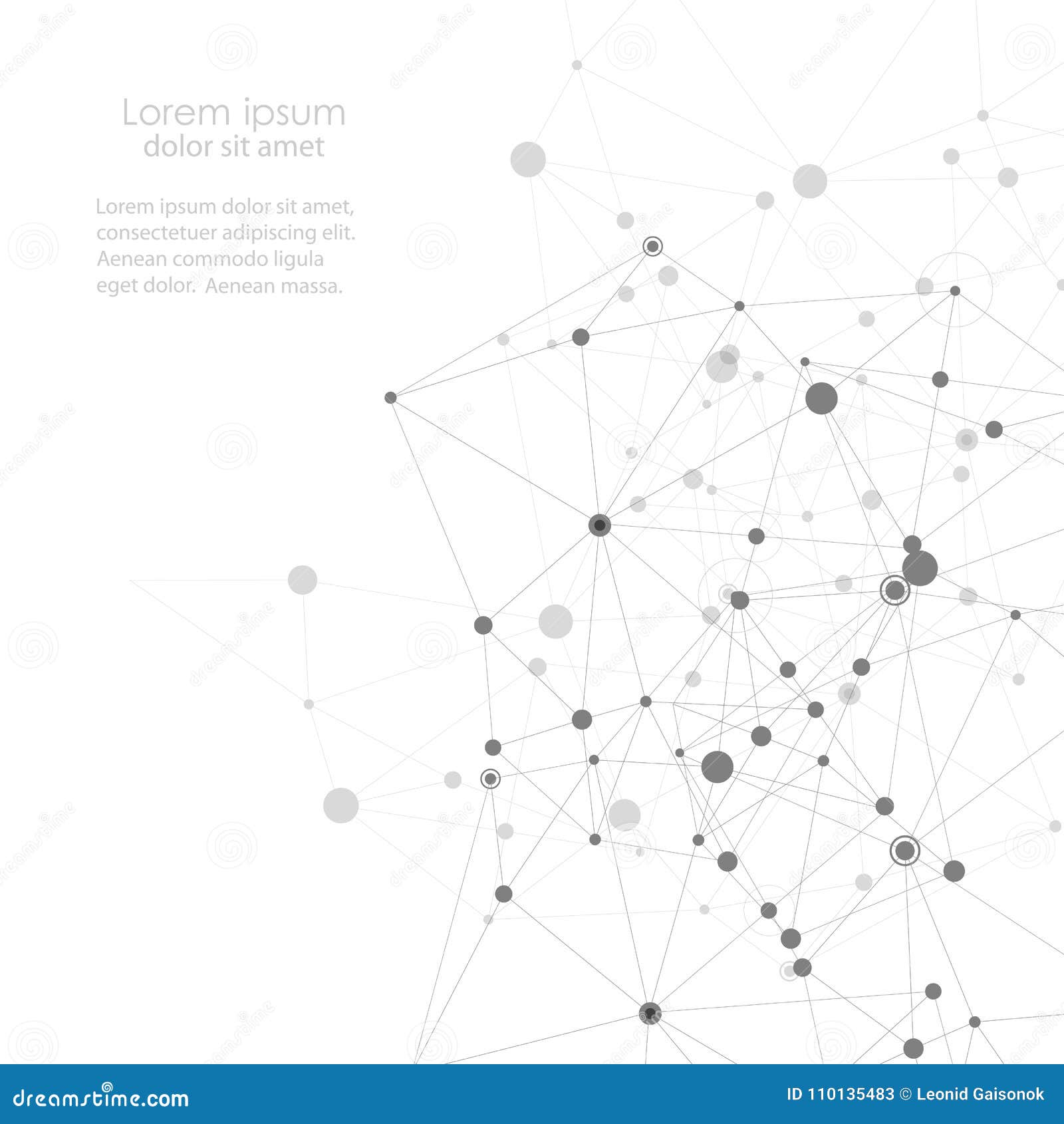 Modern Vector Design with Elements of Molecular Bonds Stock Vector ...