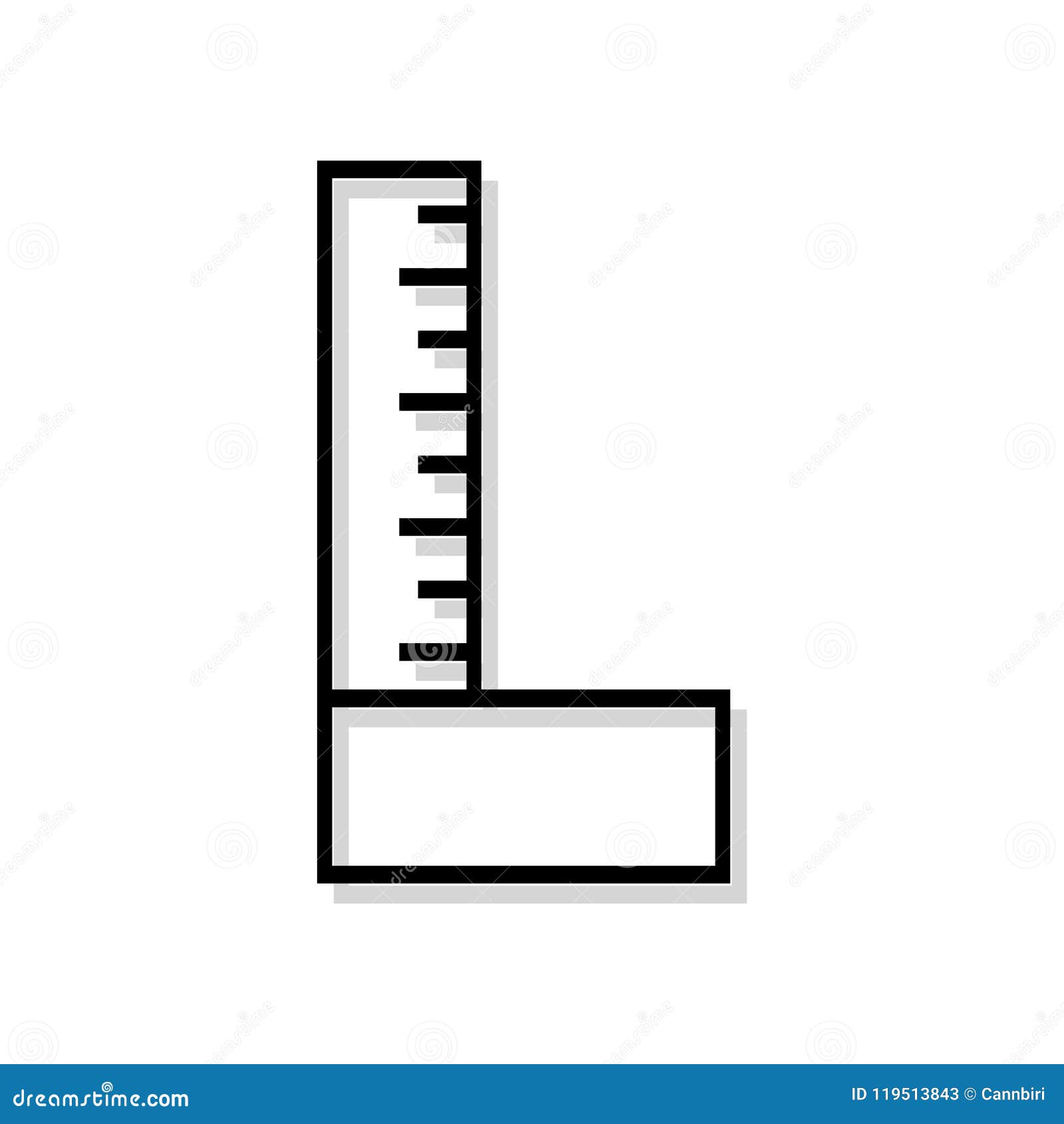 A Modern Vector Drawing Scheme with Shadow for the Miter Stock Vector ...