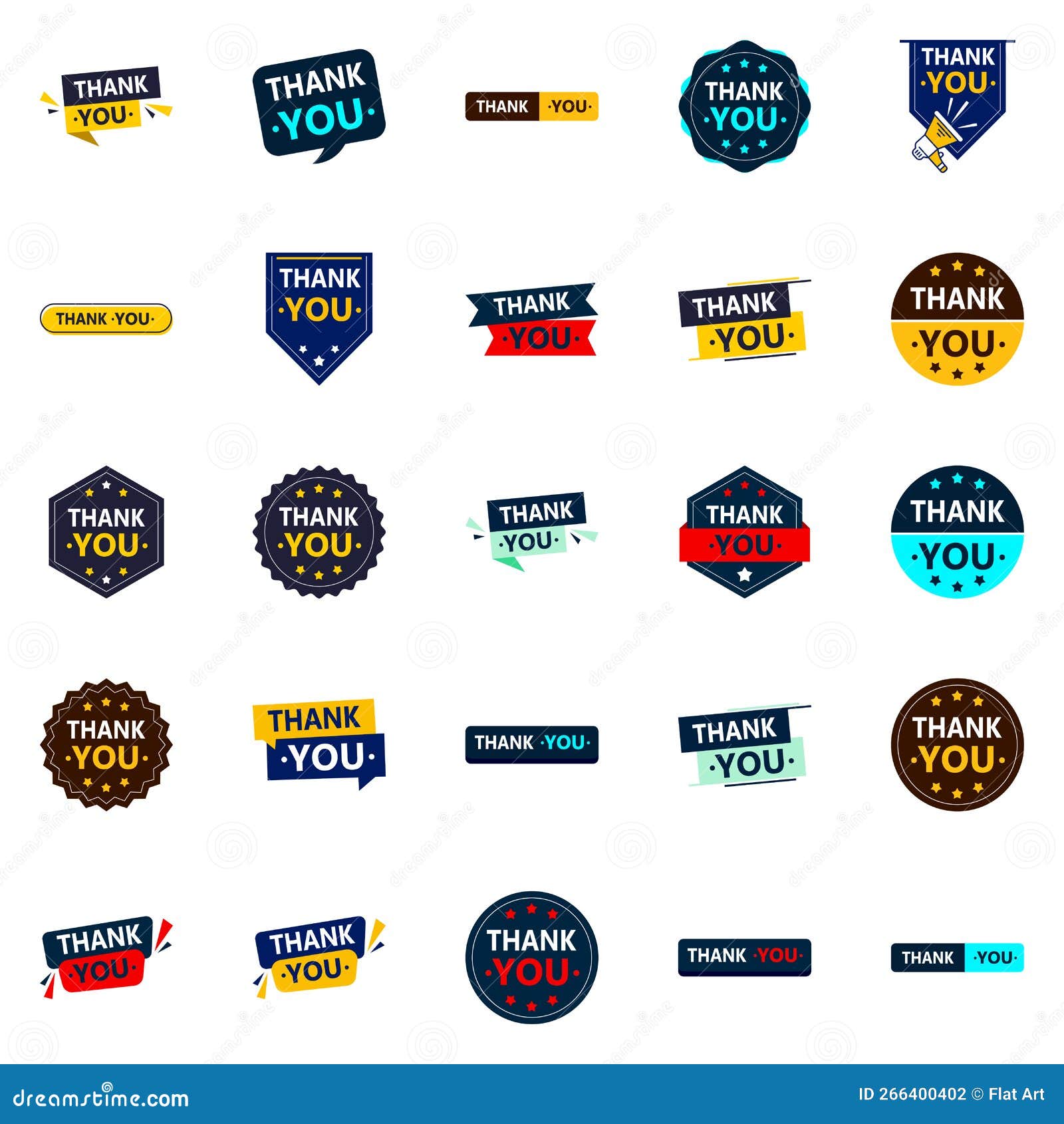 25 Modern Vector Elements To Express Your Gratitude in an Updated Way ...