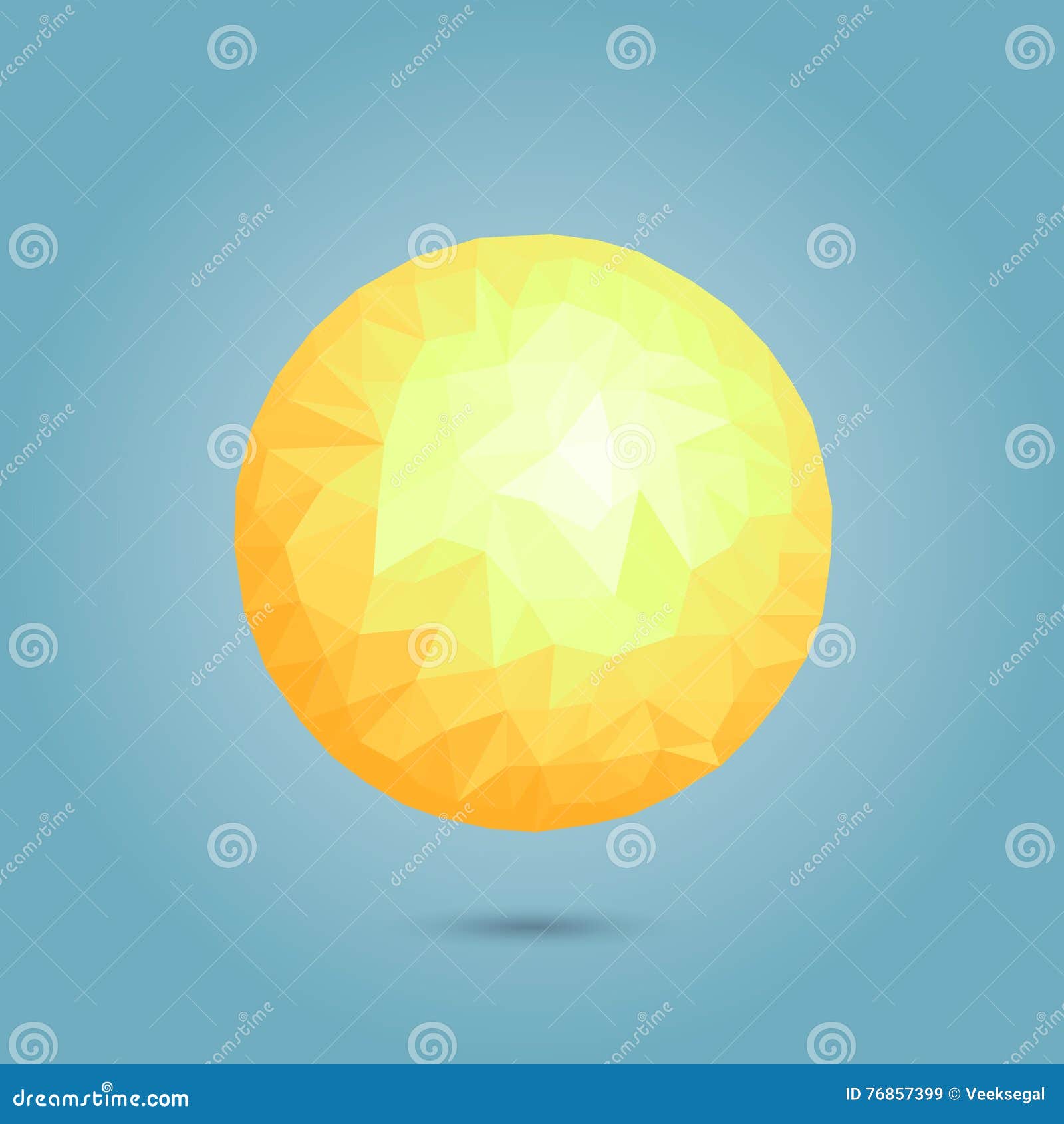 Modern Vector Geometric Sun Stock Vector - Illustration of abstract ...
