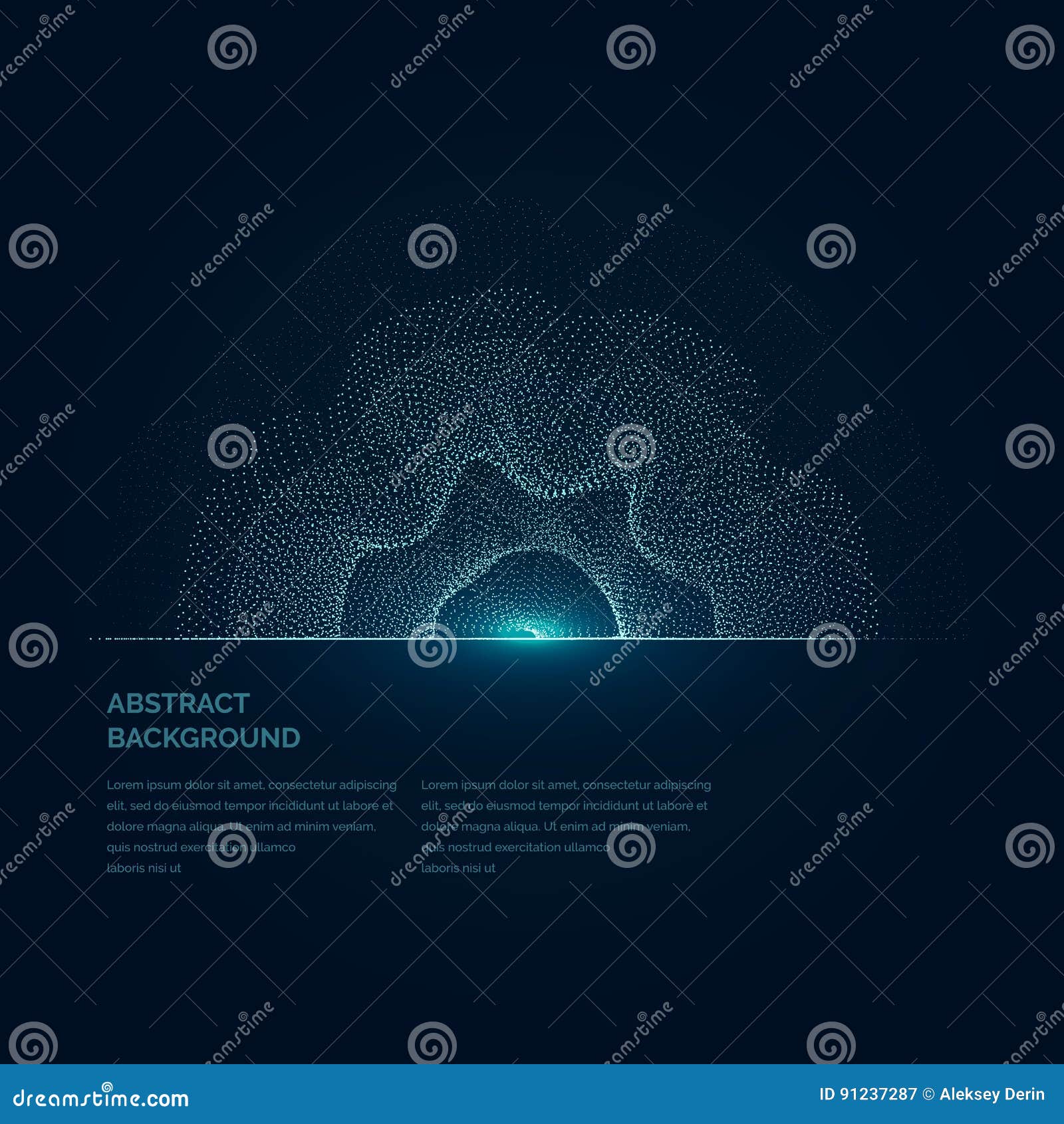 Modern Vector Illustration with a Deformed Circle Shape of the ...
