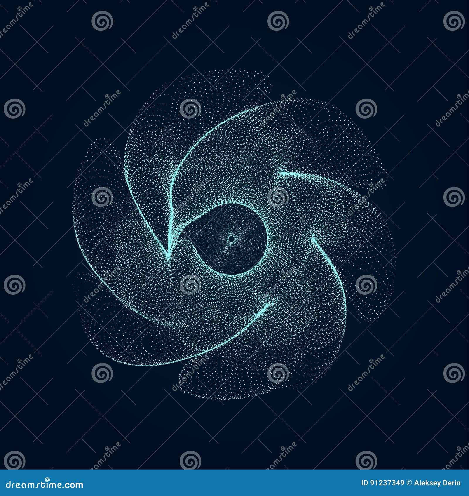 Modern Vector Illustration with a Deformed Circle Shape of the ...