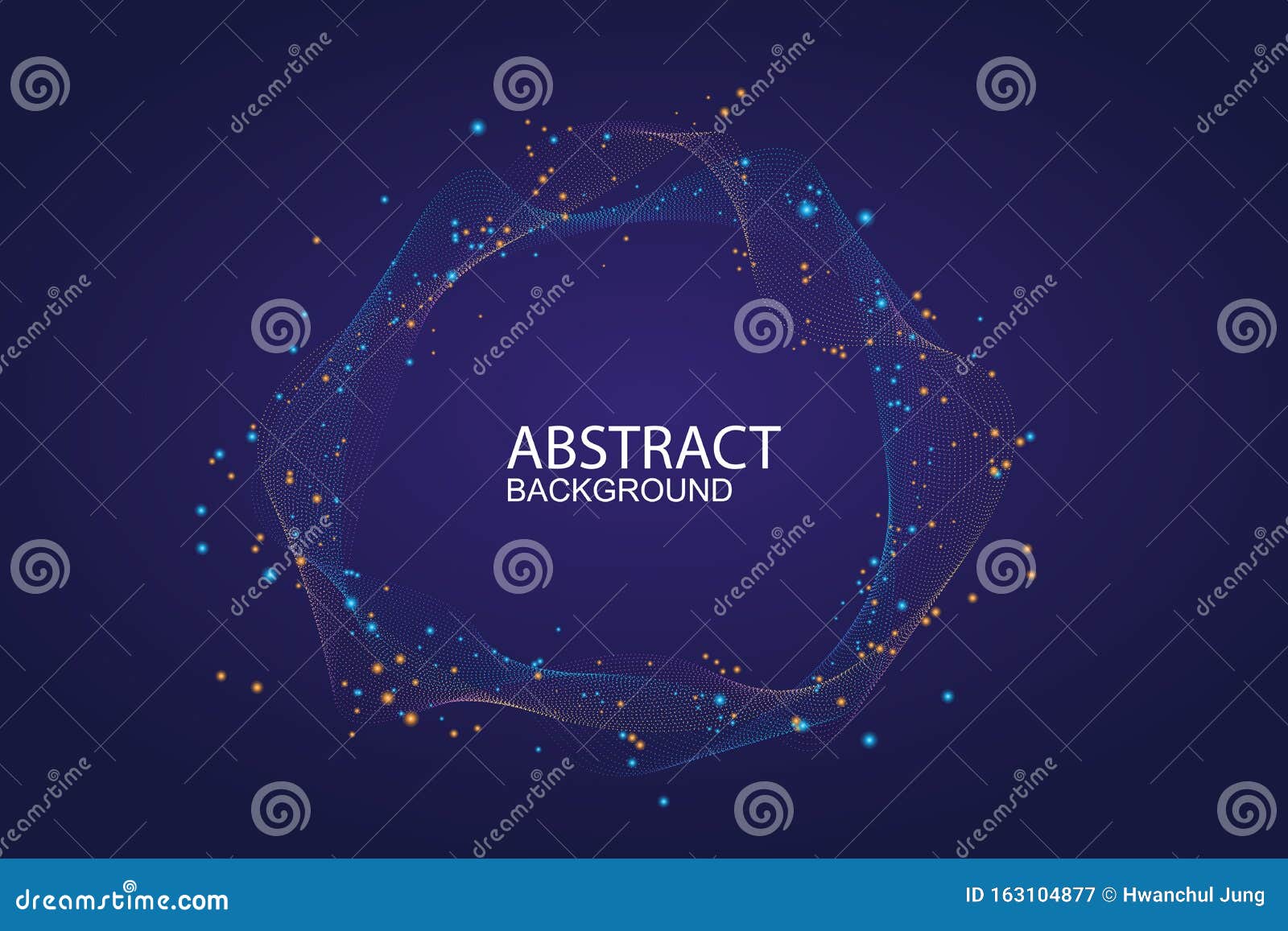 Modern Vector Illustration with a Deformed Circle Shape of the ...