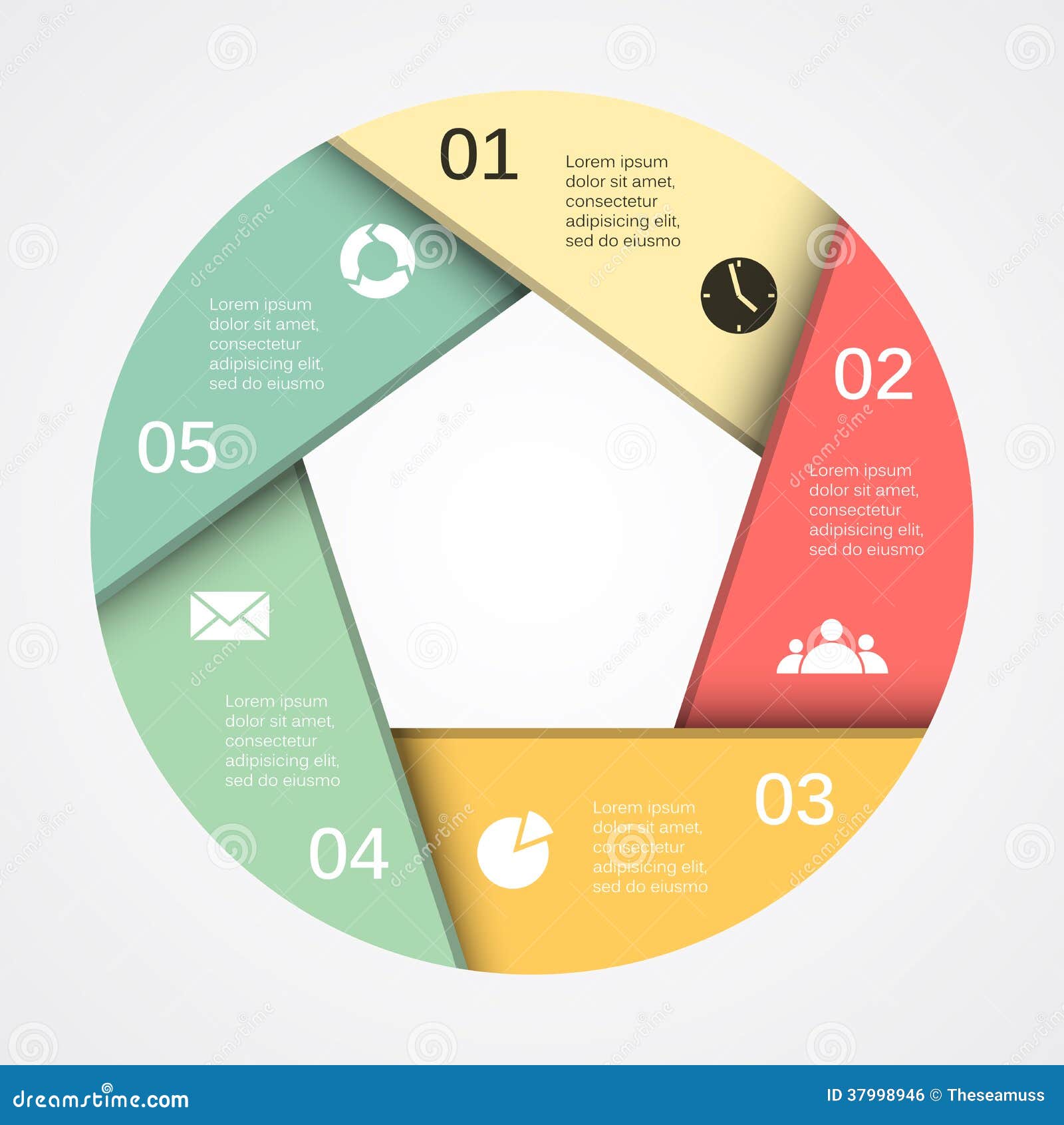 Modern Vector Info Graphic for Business Project Stock Vector ...