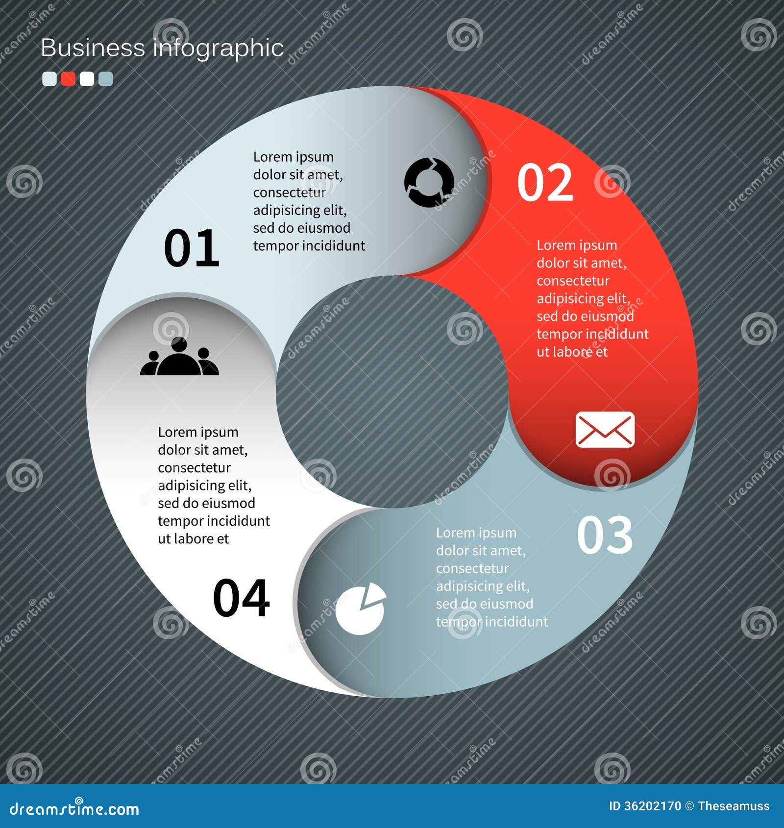 Modern Vector Info Graphic for Business Project Stock Vector ...