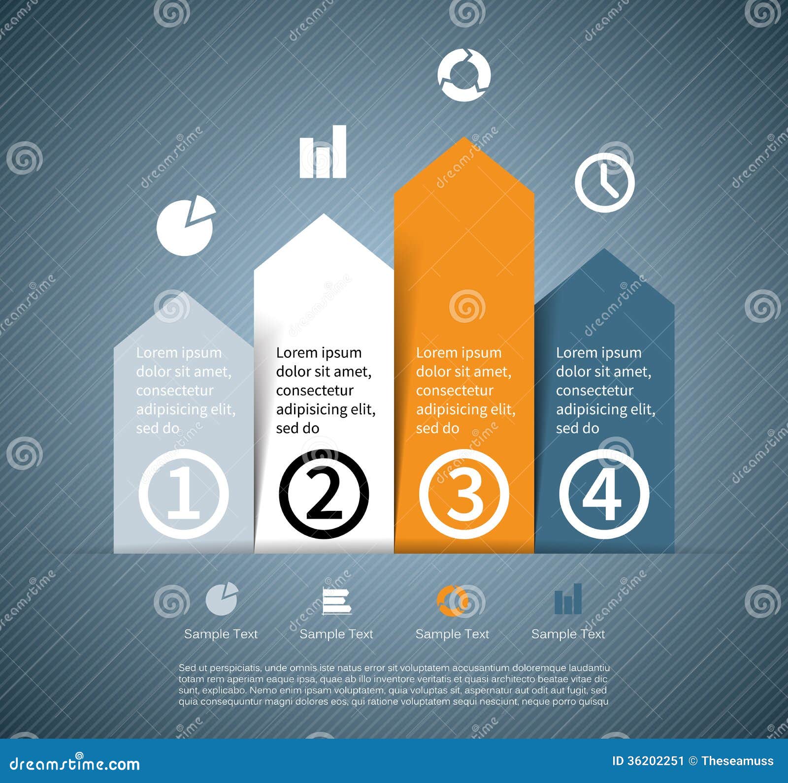 Modern Vector Info Graphic for Business Project Stock Vector ...