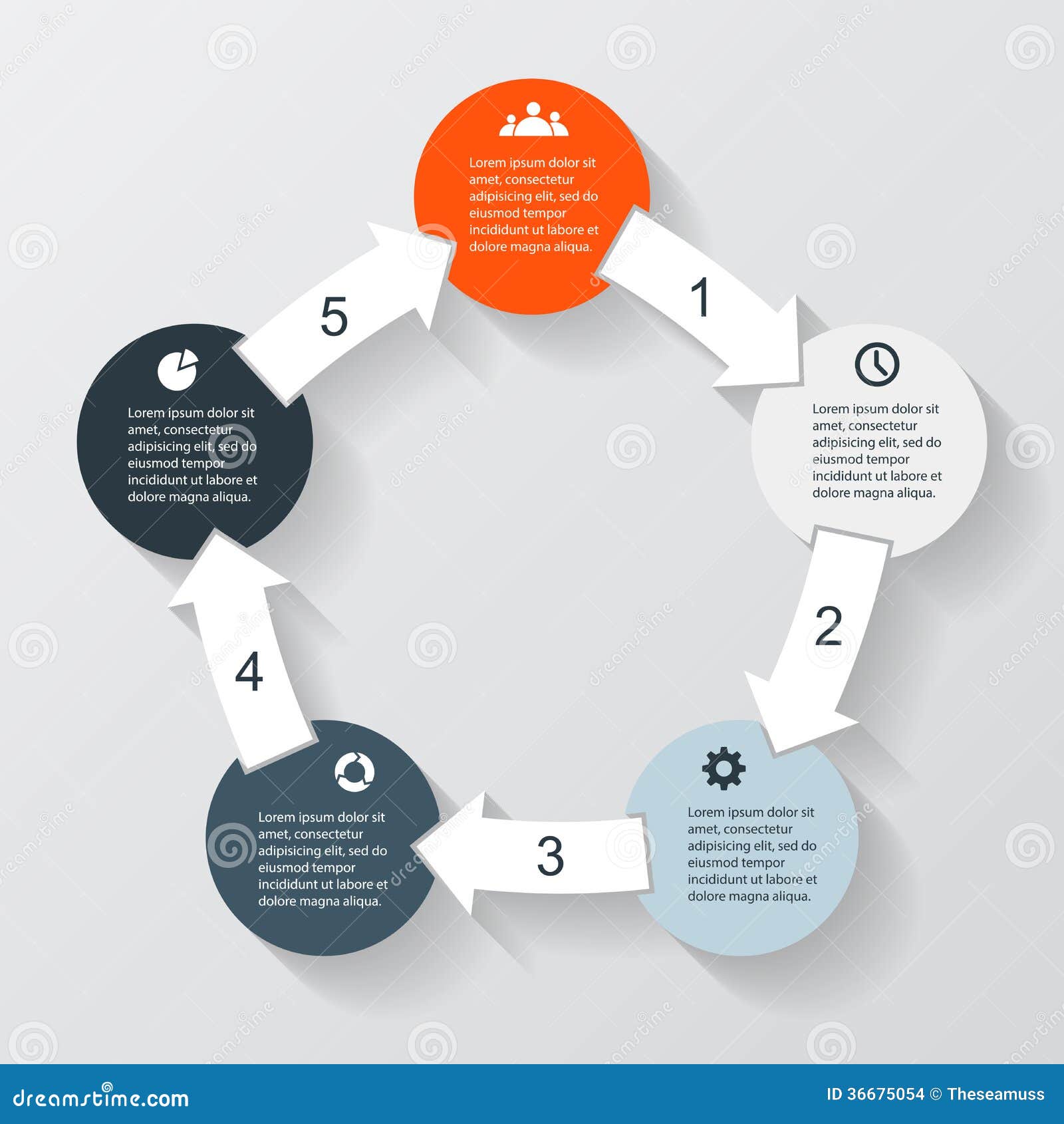 Modern Vector Info Graphic for Business Project Stock Vector ...