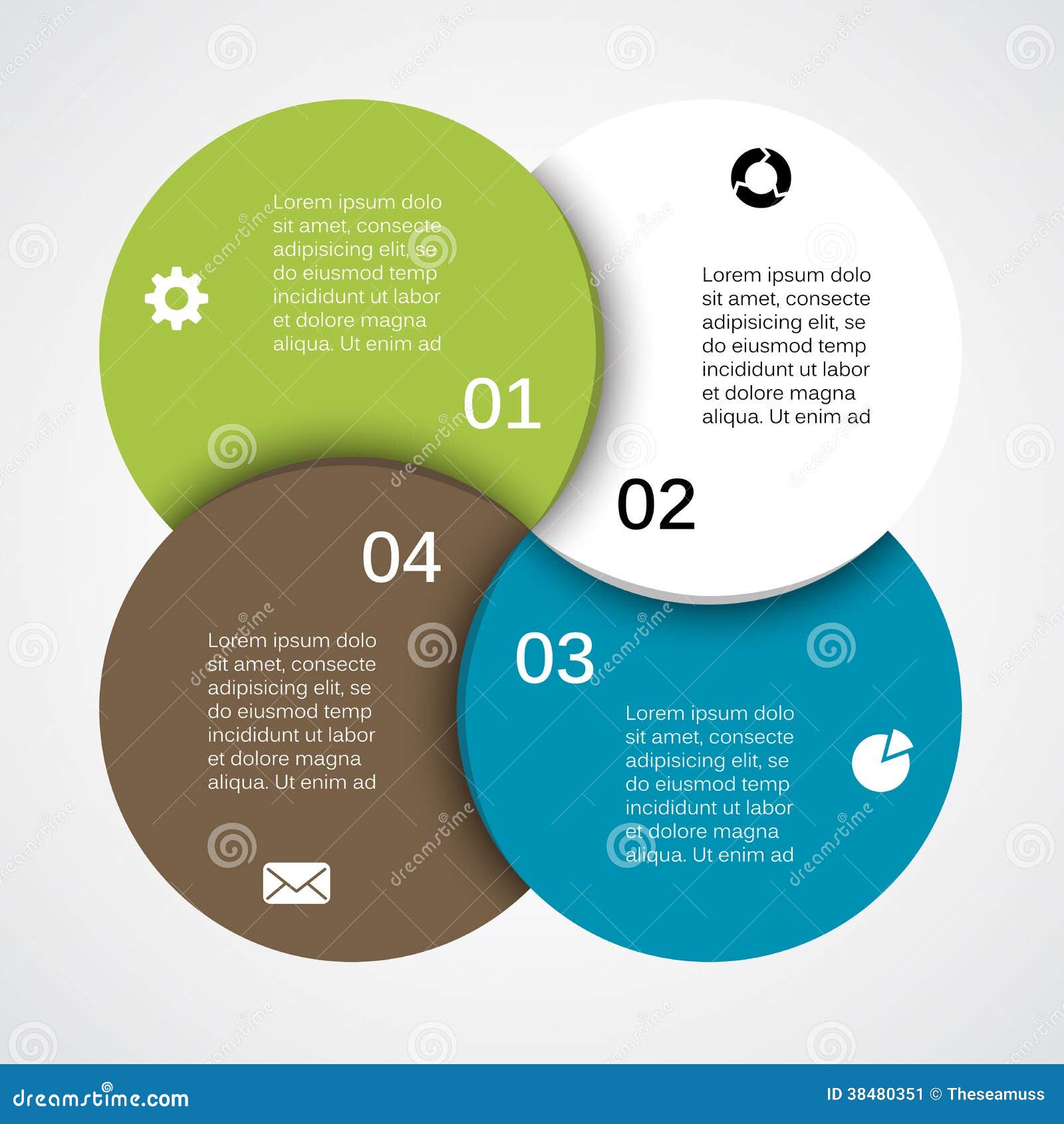 Modern Vector Info Graphic for Business Project Stock Vector ...