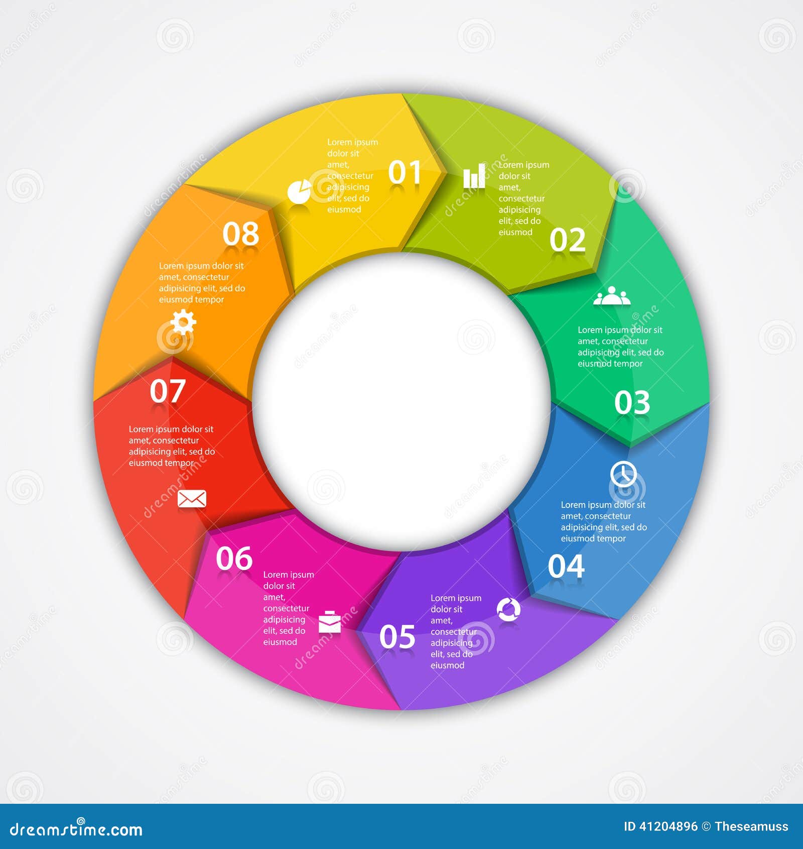 Modern Vector Info Graphic for Business Project Stock Vector ...