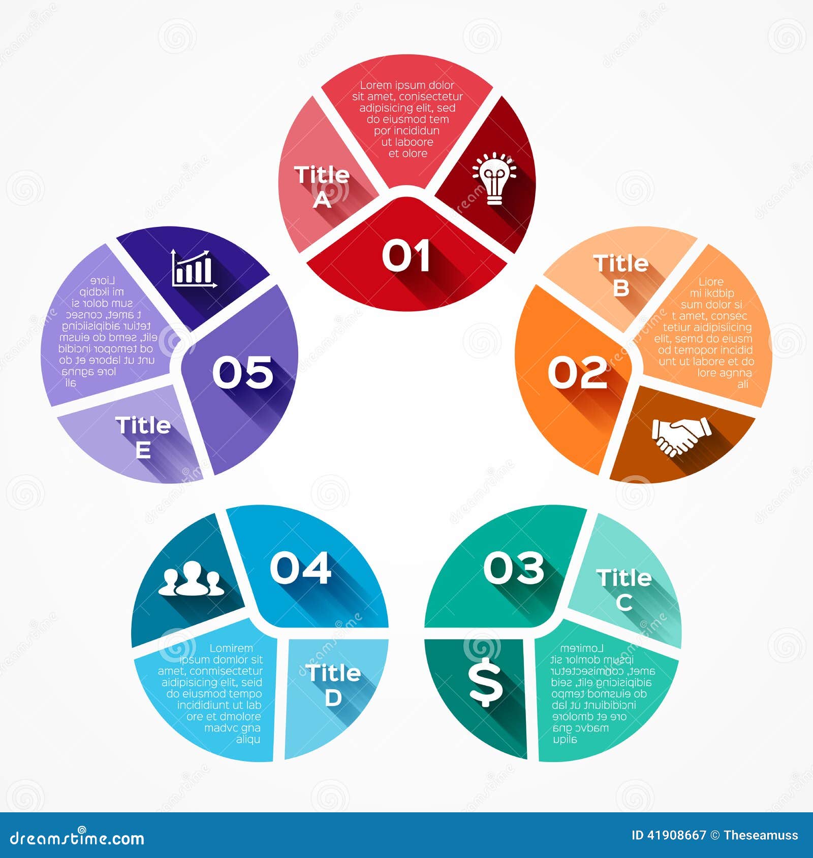 Modern Vector Info Graphic for Business Project Stock Vector ...