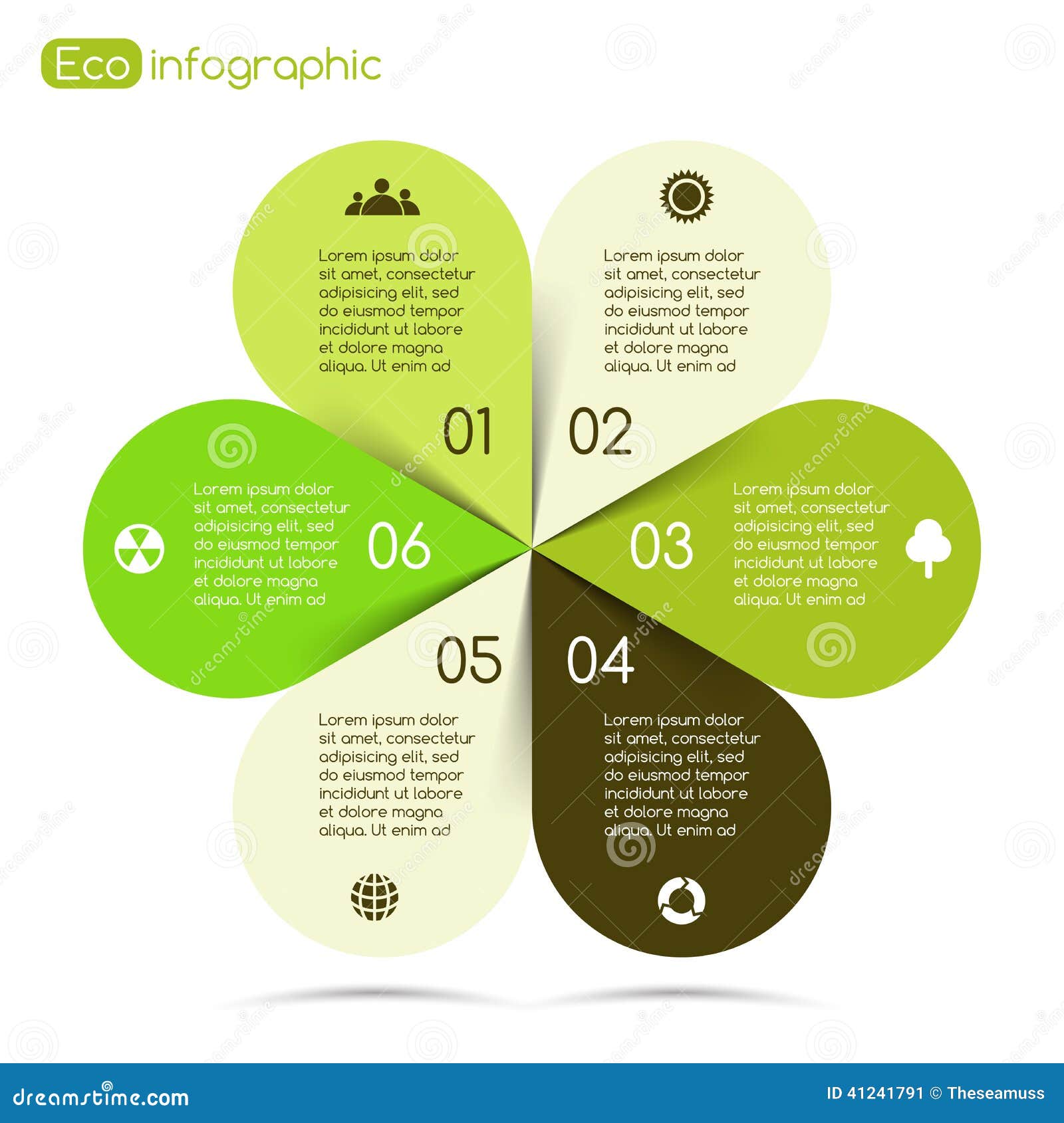 Modern Vector Info Graphic for Eco Project Stock Vector - Illustration ...