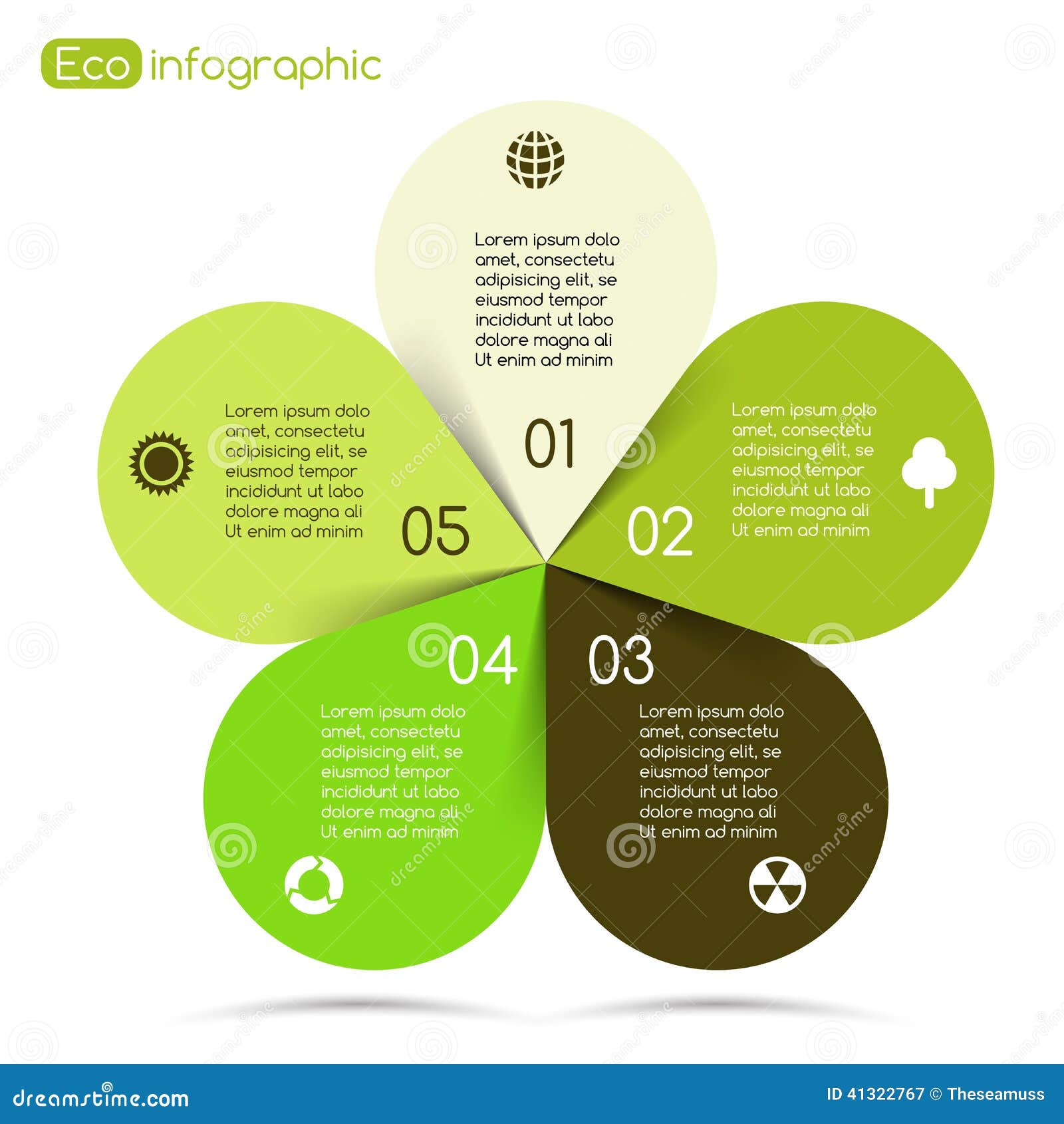 Modern Vector Info Graphic for Eco Project Stock Vector - Illustration ...