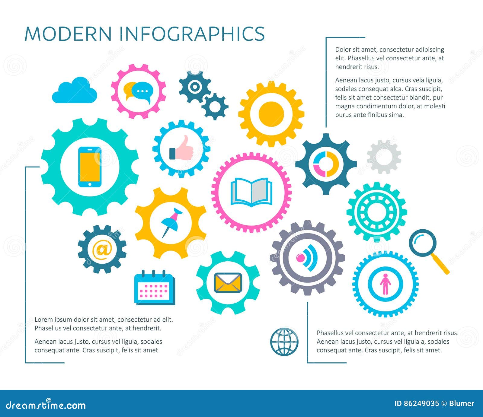 Modern Vector Infographic Design Template Stock Vector - Illustration ...