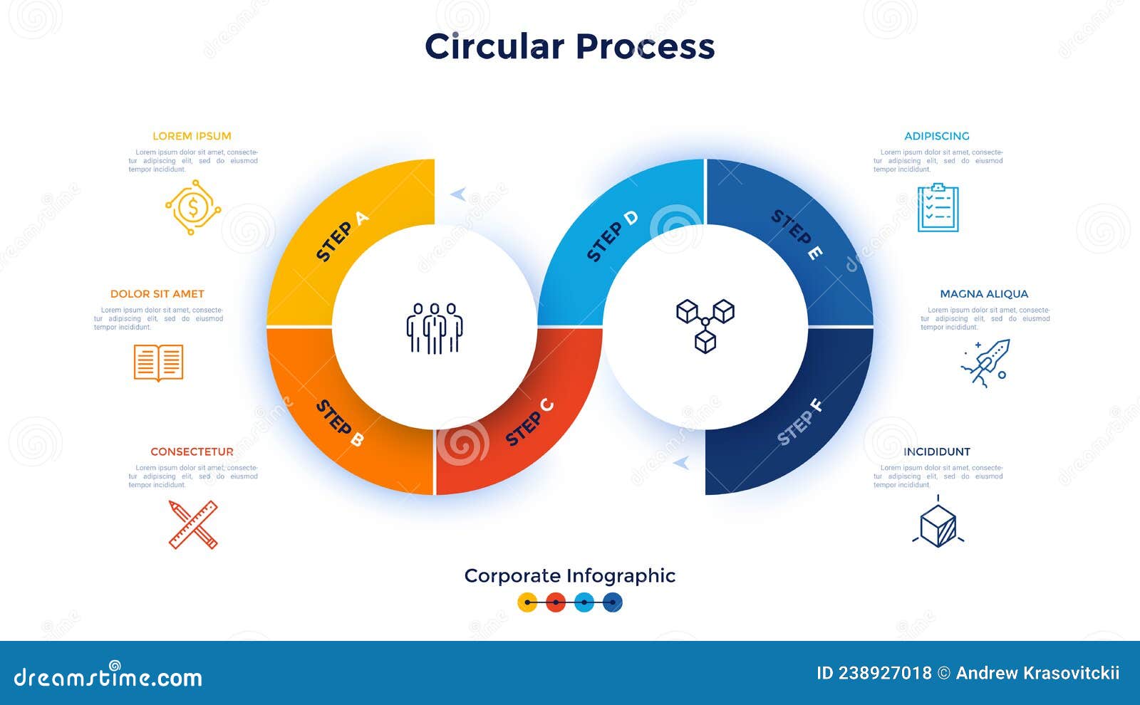 Modern Vector Infographic Template Stock Vector - Illustration of ...