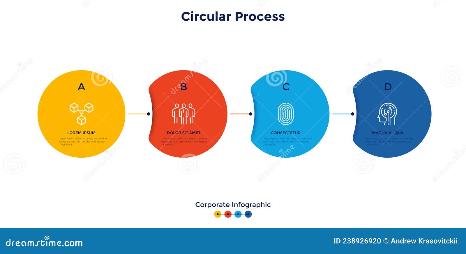 Modern Vector Infographic Template Stock Vector - Illustration of ...