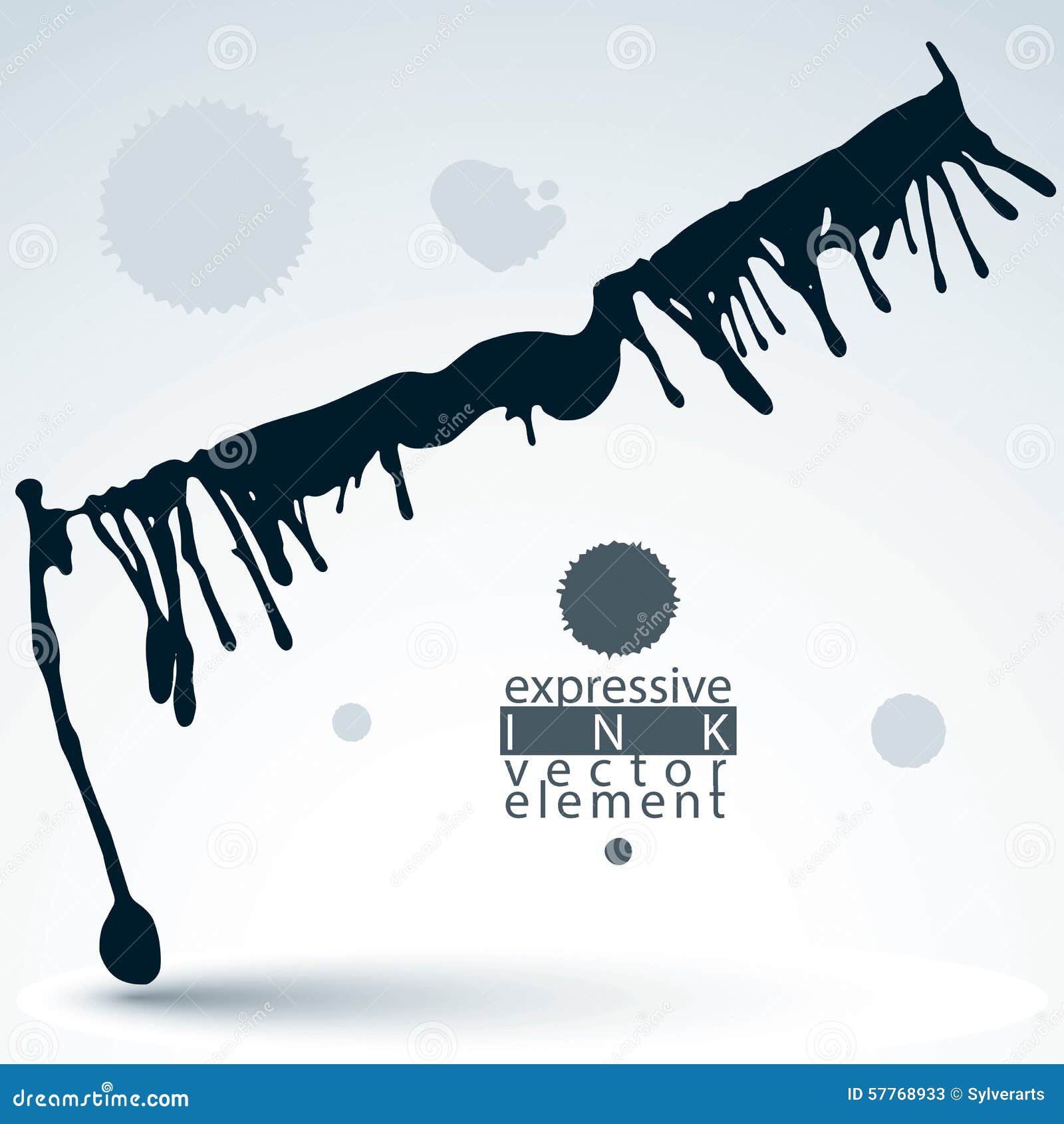 Modern Vector Inky Wallpaper, Eps8 Blob Painted with Brush, Mudd Stock ...