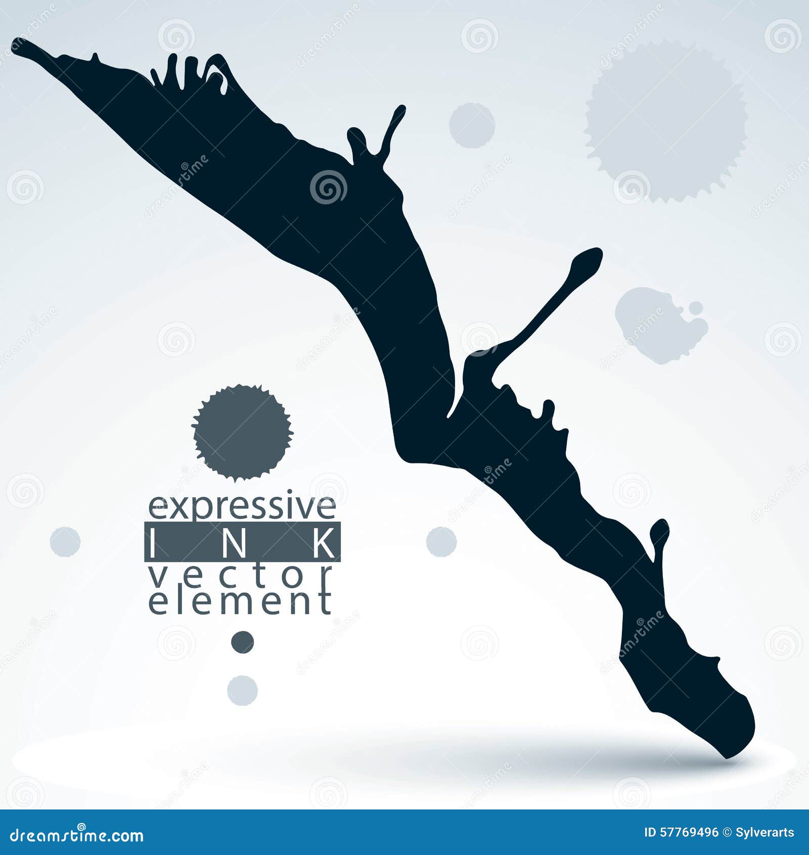 Modern Vector Inky Wallpaper, Eps8 Blob Painted with Brush, Mudd Stock ...