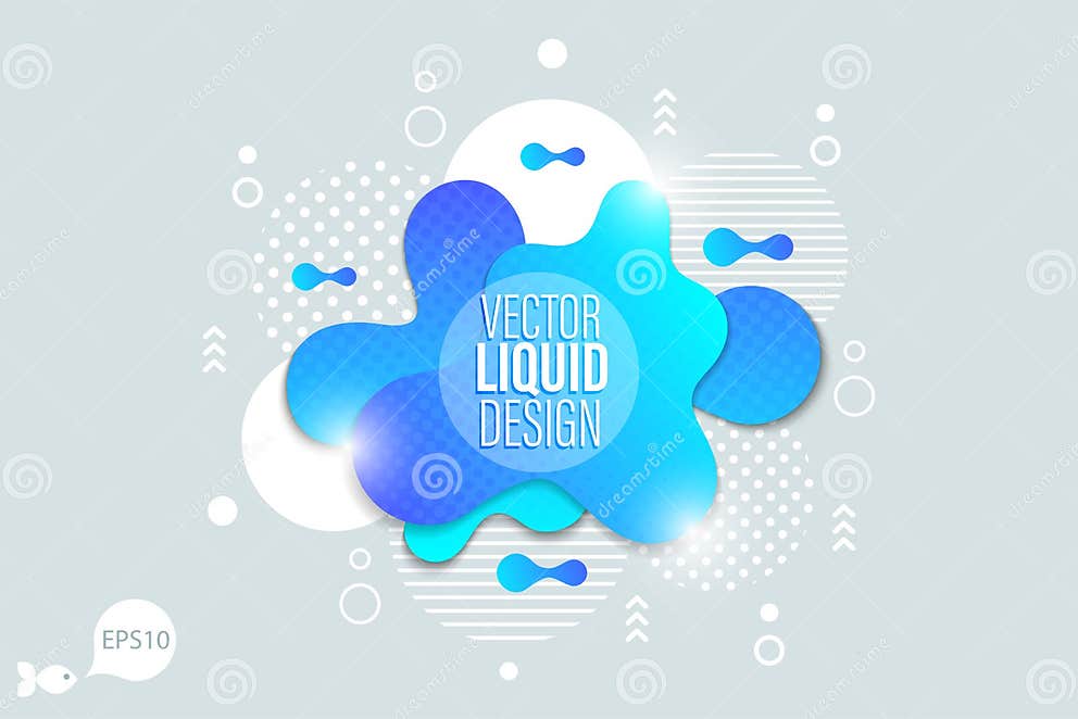 The Modern Vector Liquid Form Design Elements Stock Vector ...