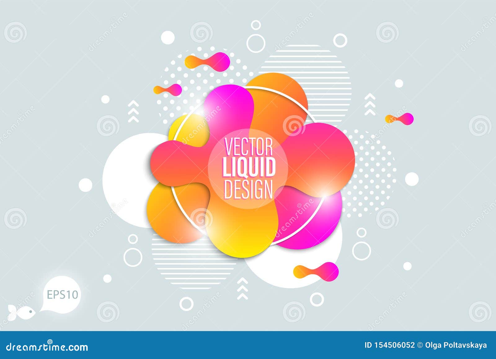 The Modern Vector Liquid Form Design Elements Stock Vector ...