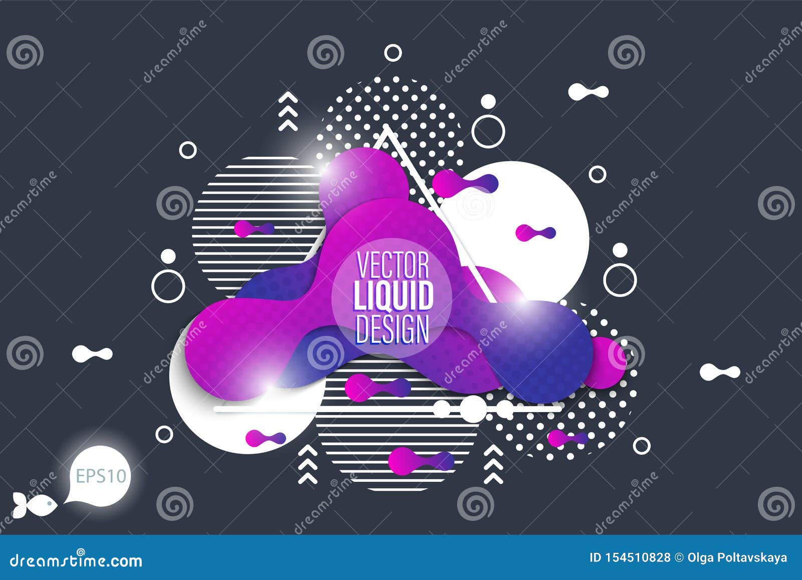 The Modern Vector Liquid Form Design Elements Stock Vector ...