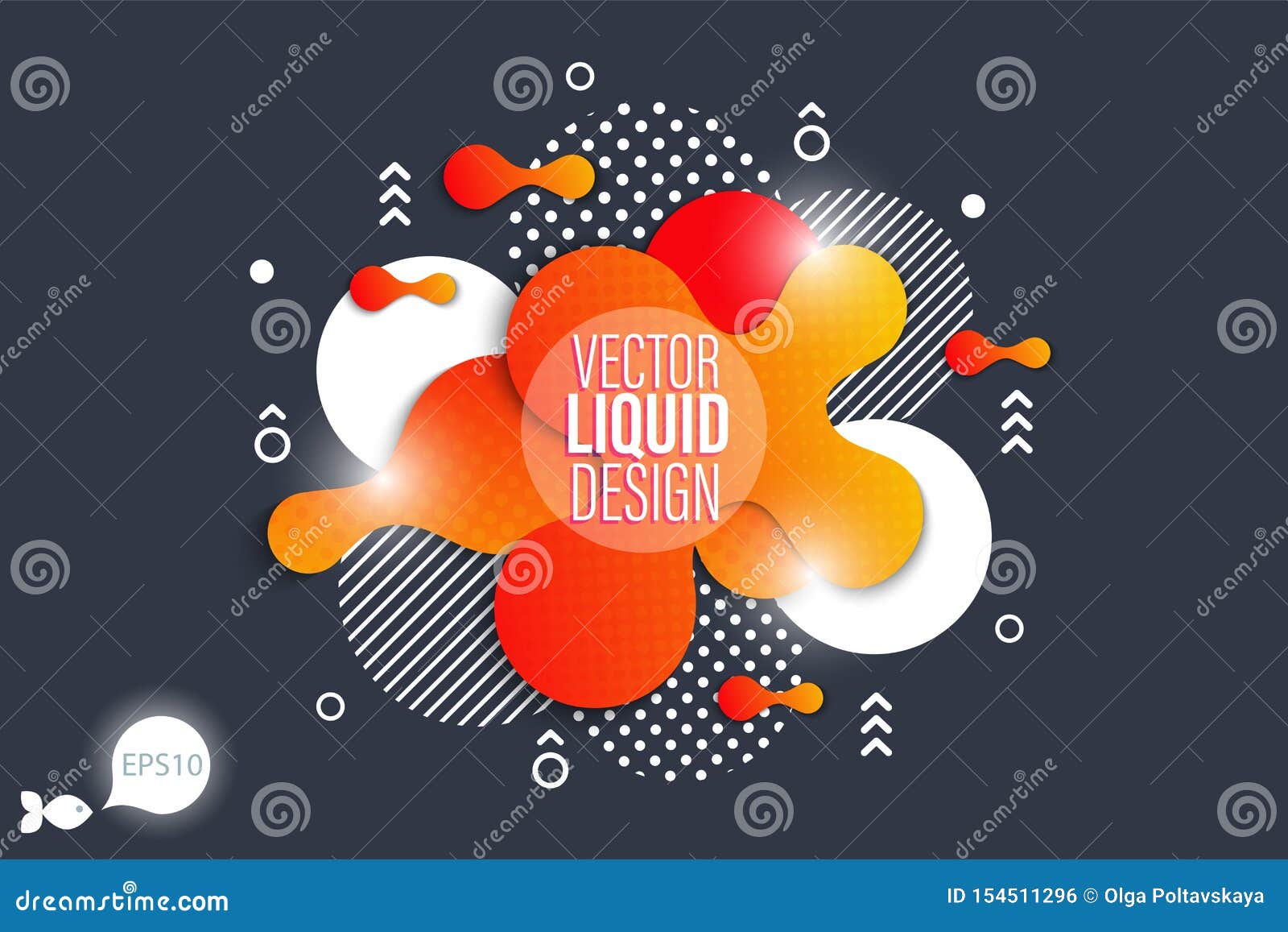 The Modern Vector Liquid Form Design Elements Stock Vector ...