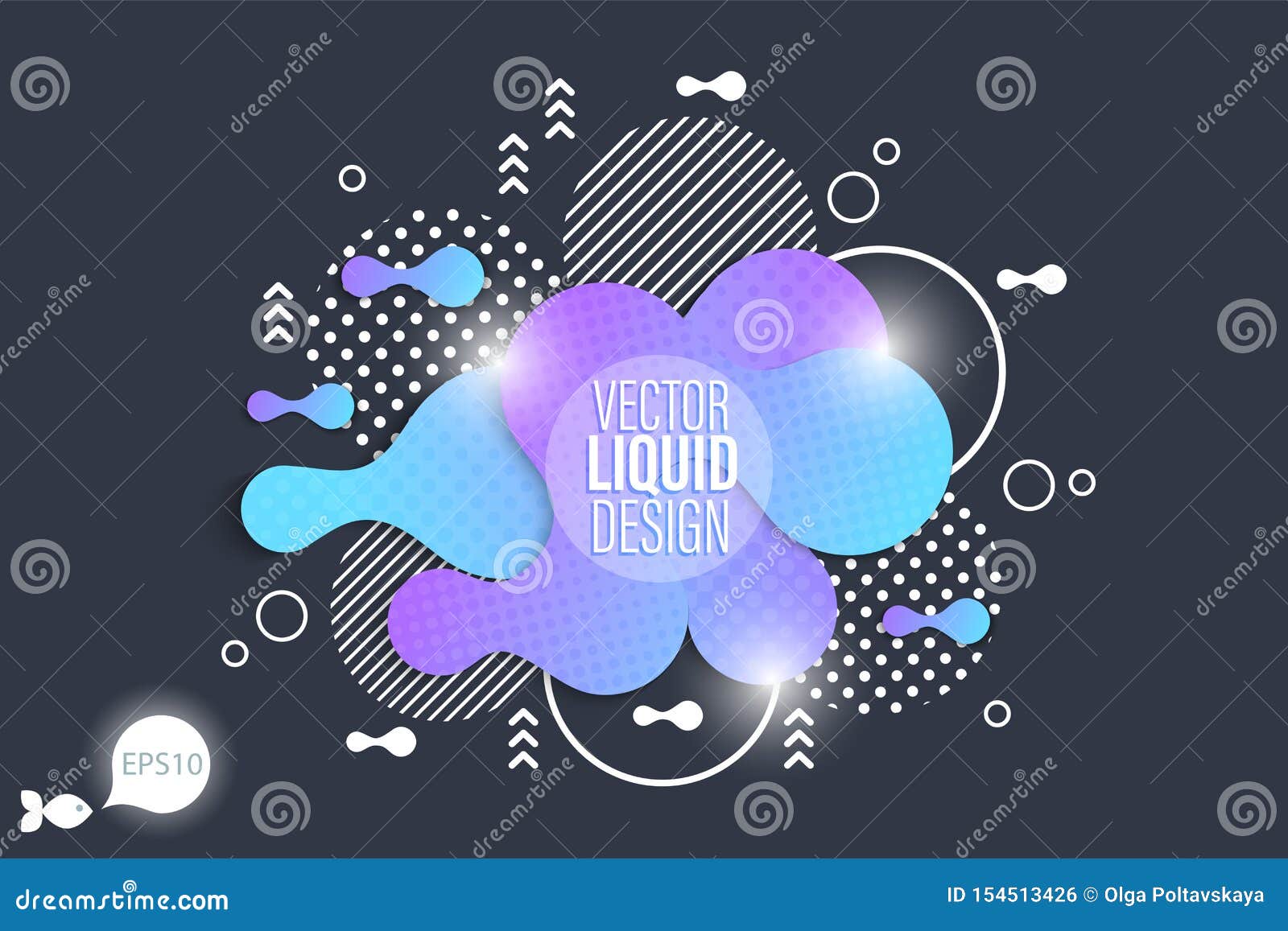 The Modern Vector Liquid Form Design Elements Stock Vector ...