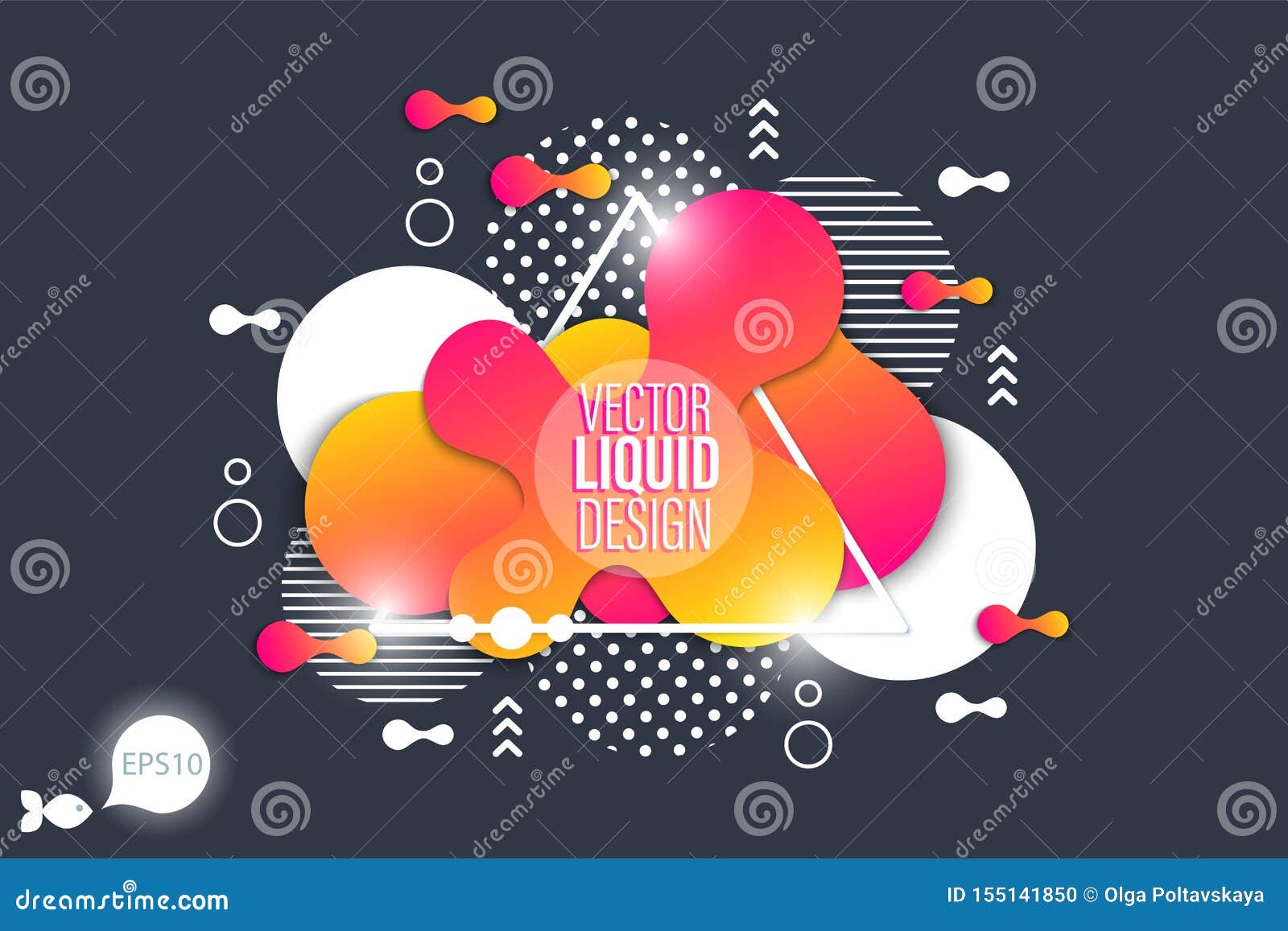 The Modern Vector Liquid Form Design Elements Stock Vector ...