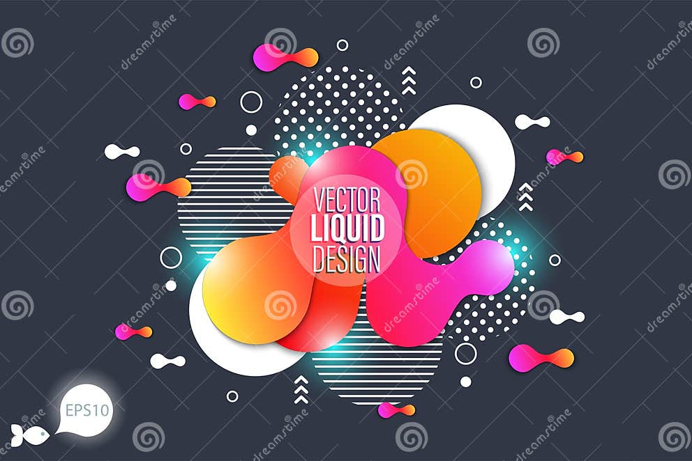 The Modern Vector Liquid Form Design Elements Stock Vector ...