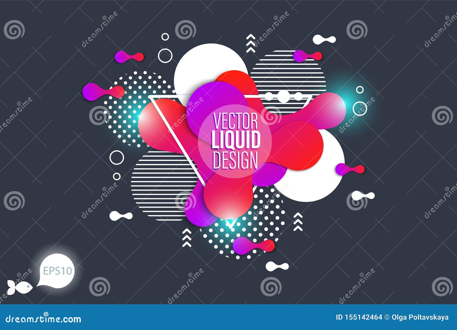 The Modern Vector Liquid Form Design Elements Stock Vector ...