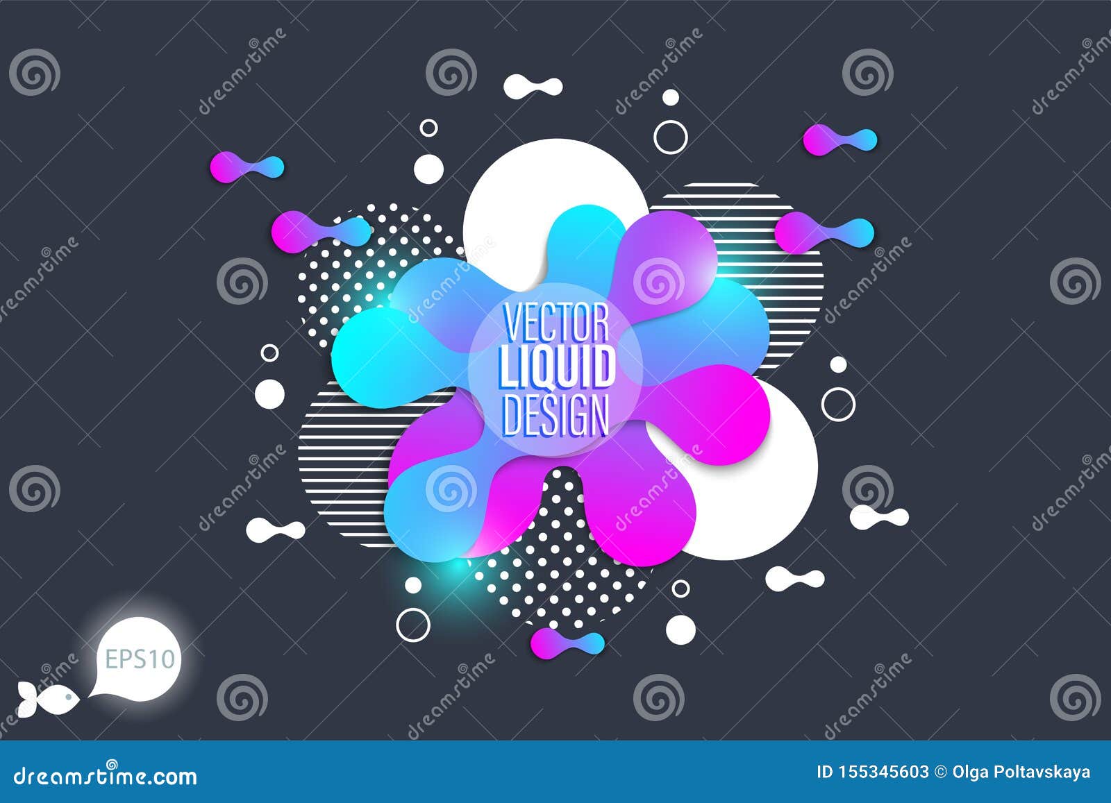 The Modern Vector Liquid Form Design Elements Stock Vector ...