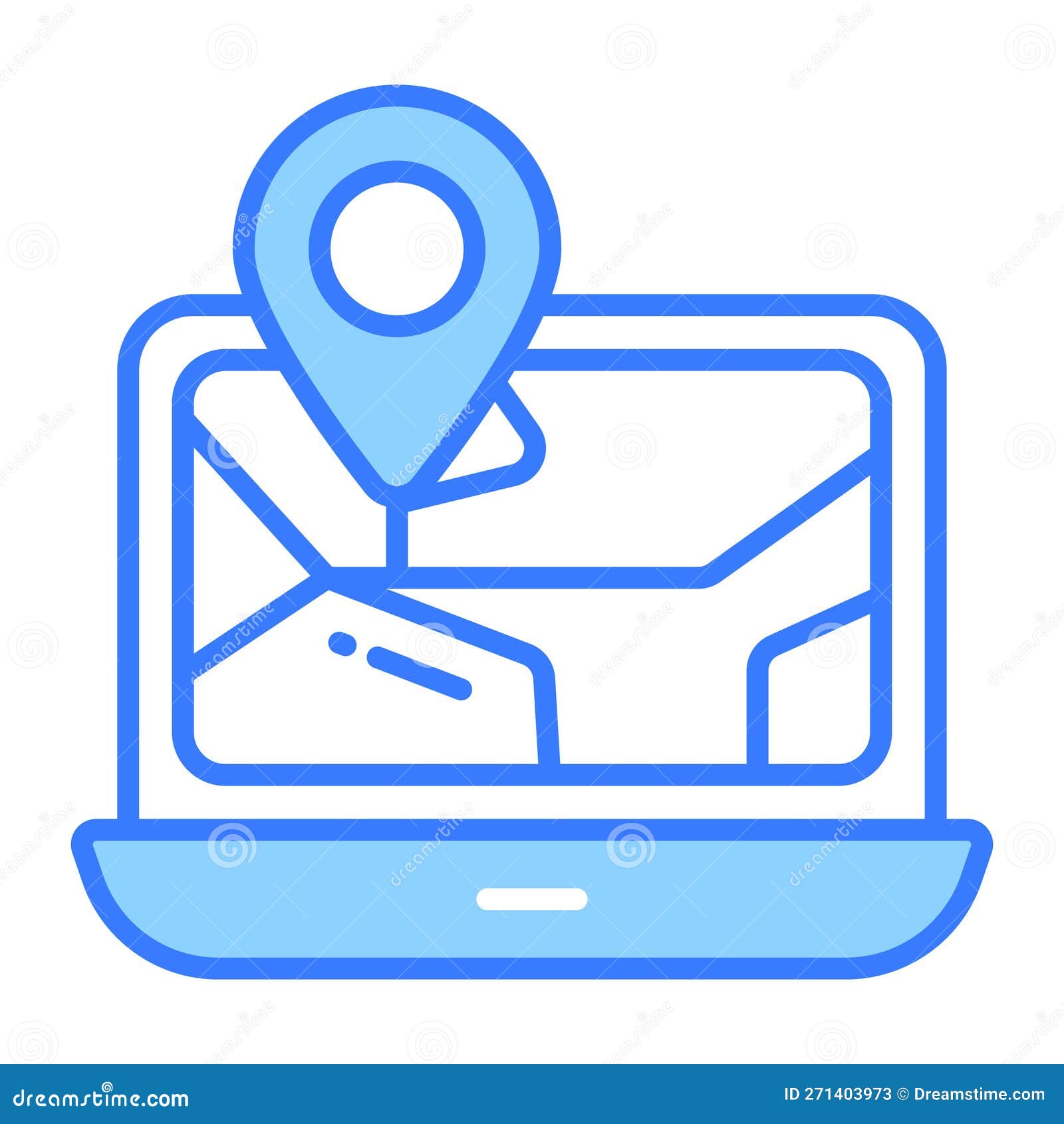 Modern Vector of Location Tracking in Editable Style, Easy To Use Icon ...