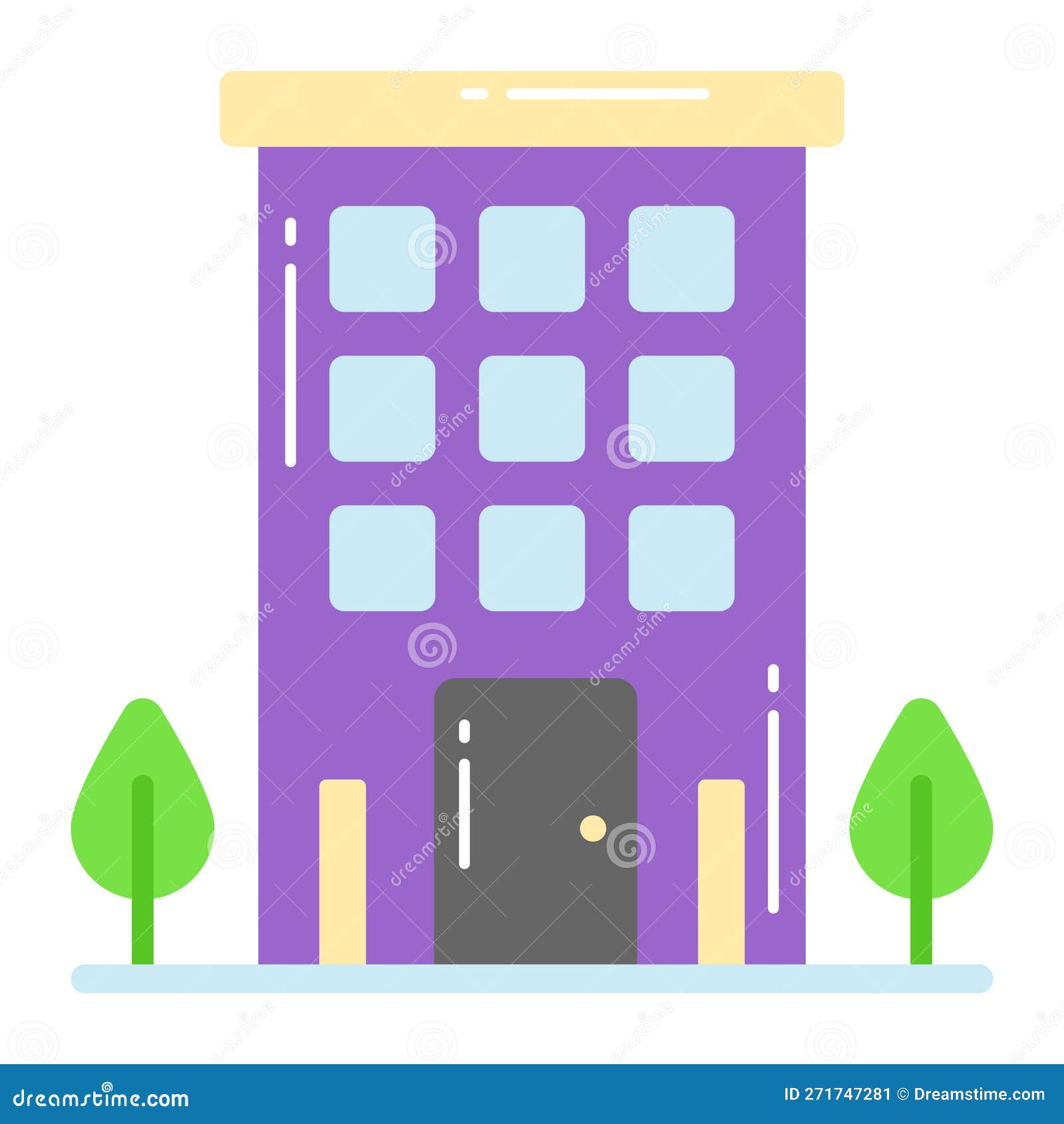 Modern Vector of Office Building, Editable Icon Easy To Customize Stock ...