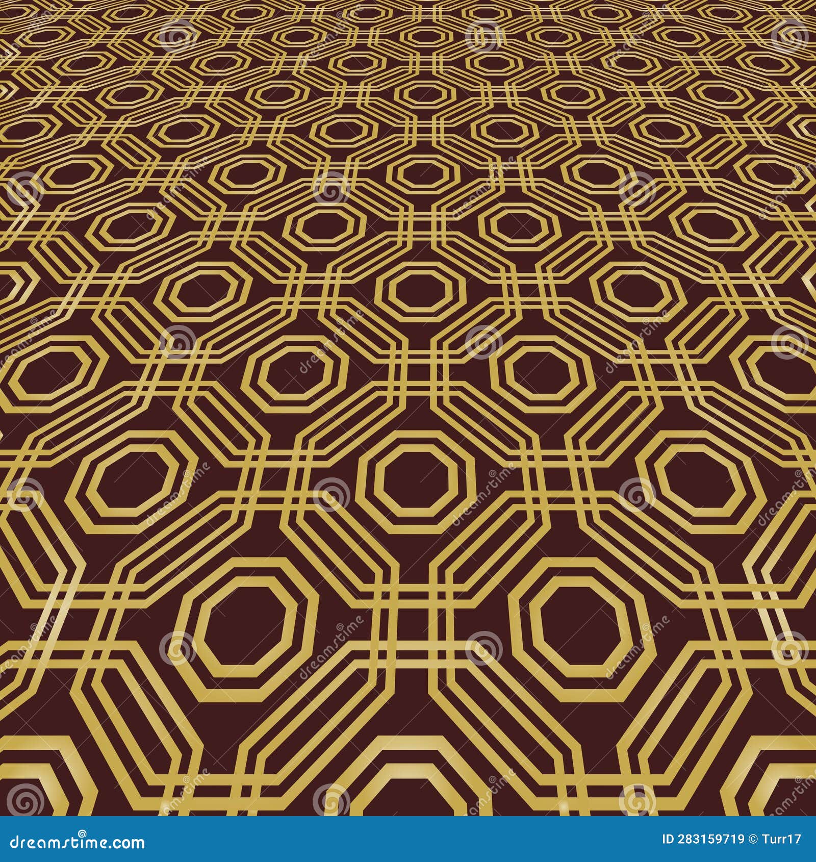 Modern Vector Geometric Abstract Pattern with Perspective Stock ...