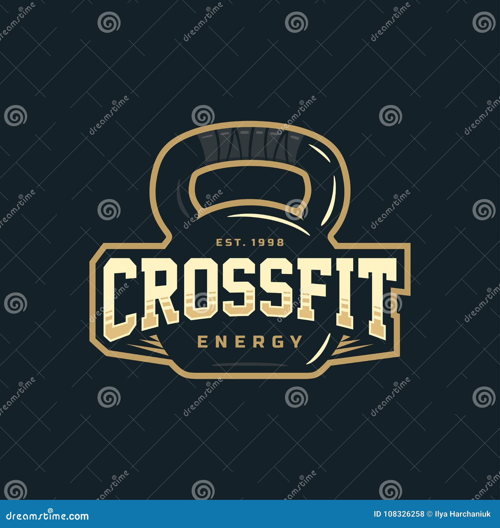 Modern Vector Professional Logo Emblem for Crossfit Stock Illustration ...